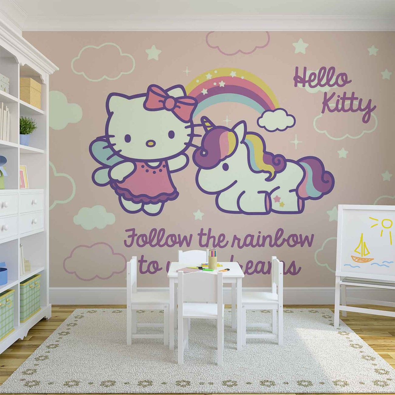 Hello Kitty Wall Paper Mural | Buy at EuroPosters