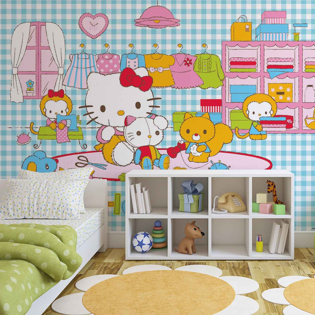 Hello Kitty Wall Paper Mural | Buy at EuroPosters