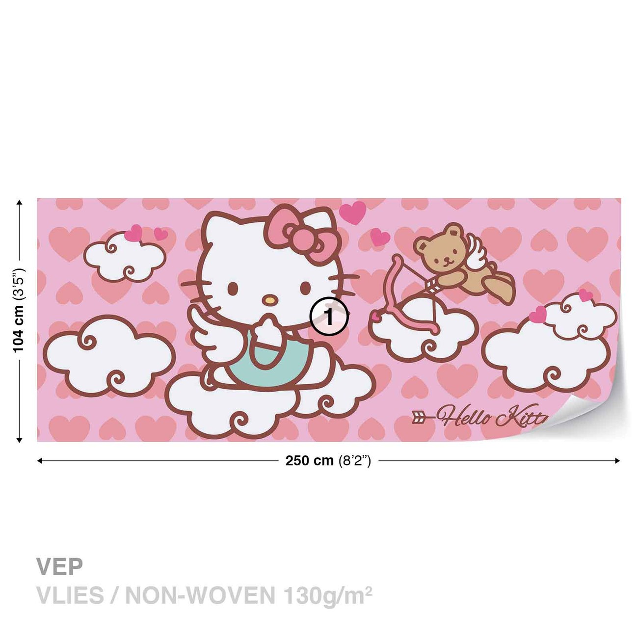 Hello Kitty Wall Paper Mural | Buy at EuroPosters