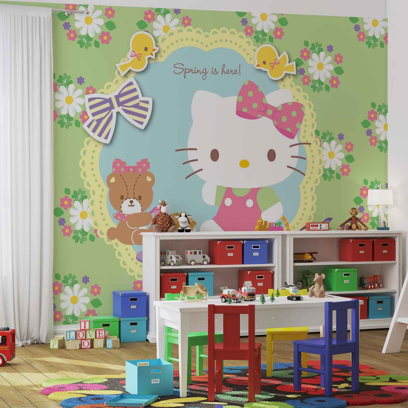 Hello Kitty Wall Paper Mural | Buy at EuroPosters