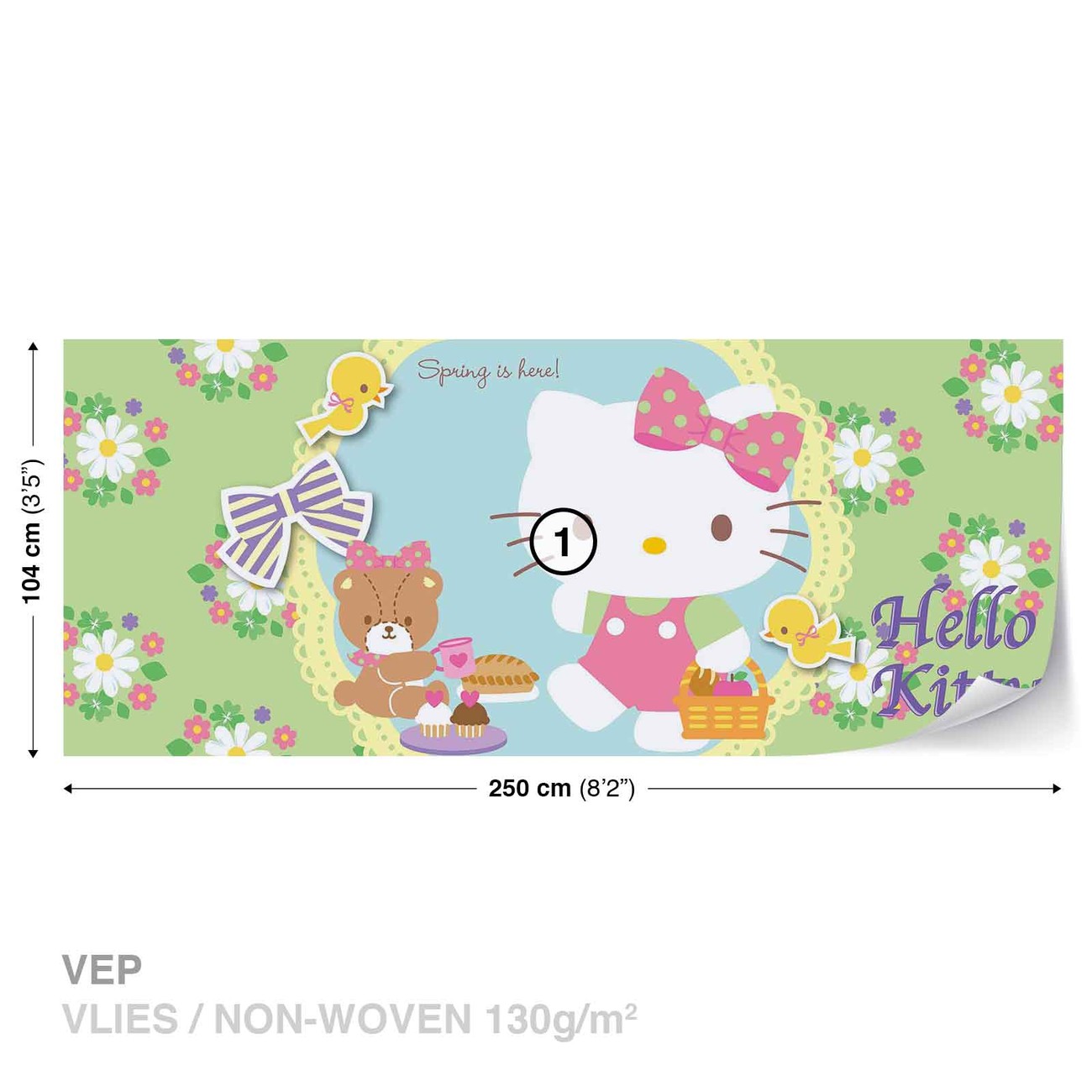 Hello Kitty Wall Paper Mural | Buy at EuroPosters
