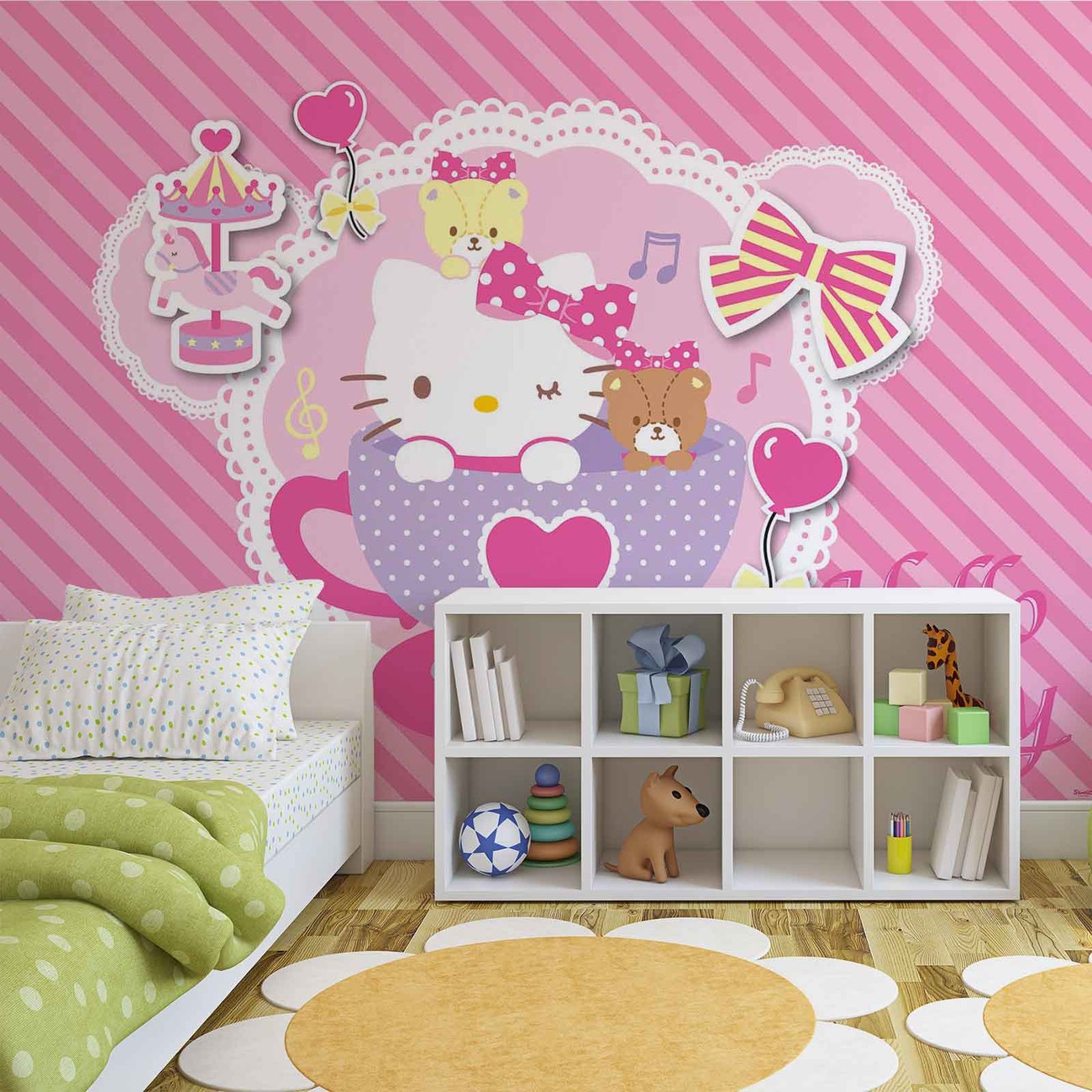 Hello Kitty Wall Paper Mural | Buy at EuroPosters