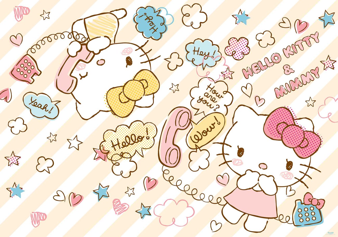 Hello Kitty Wall Paper Mural | Buy at EuroPosters