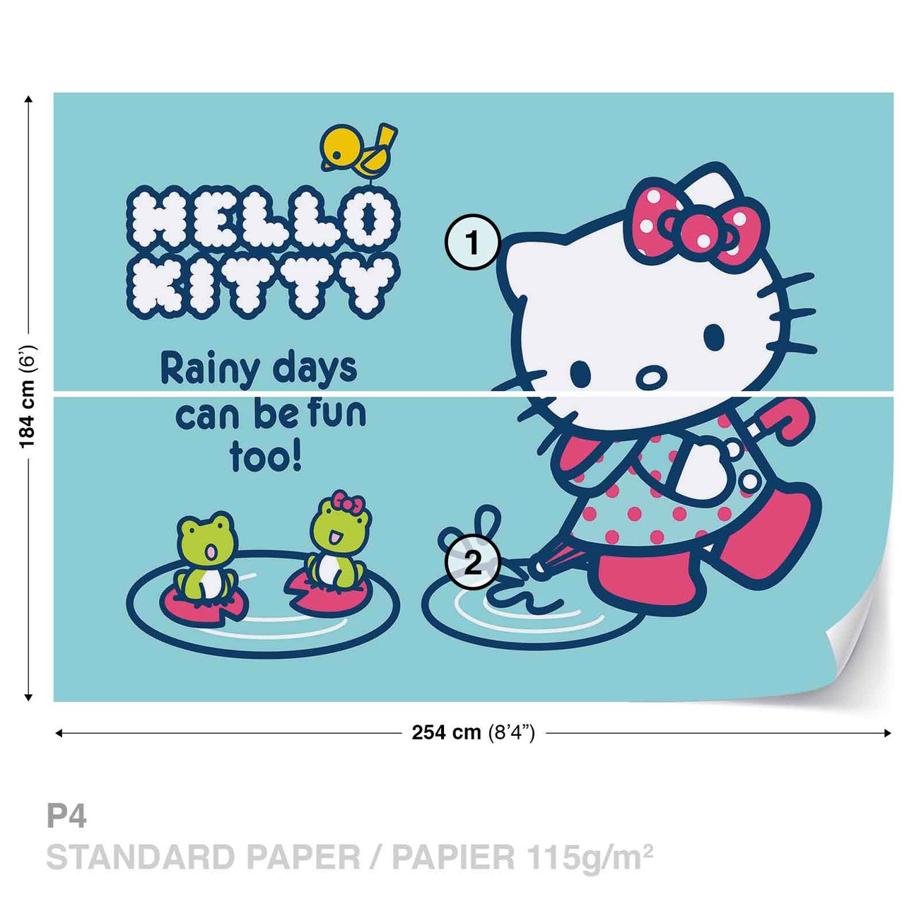 Hello Kitty Wall Paper Mural | Buy at EuroPosters