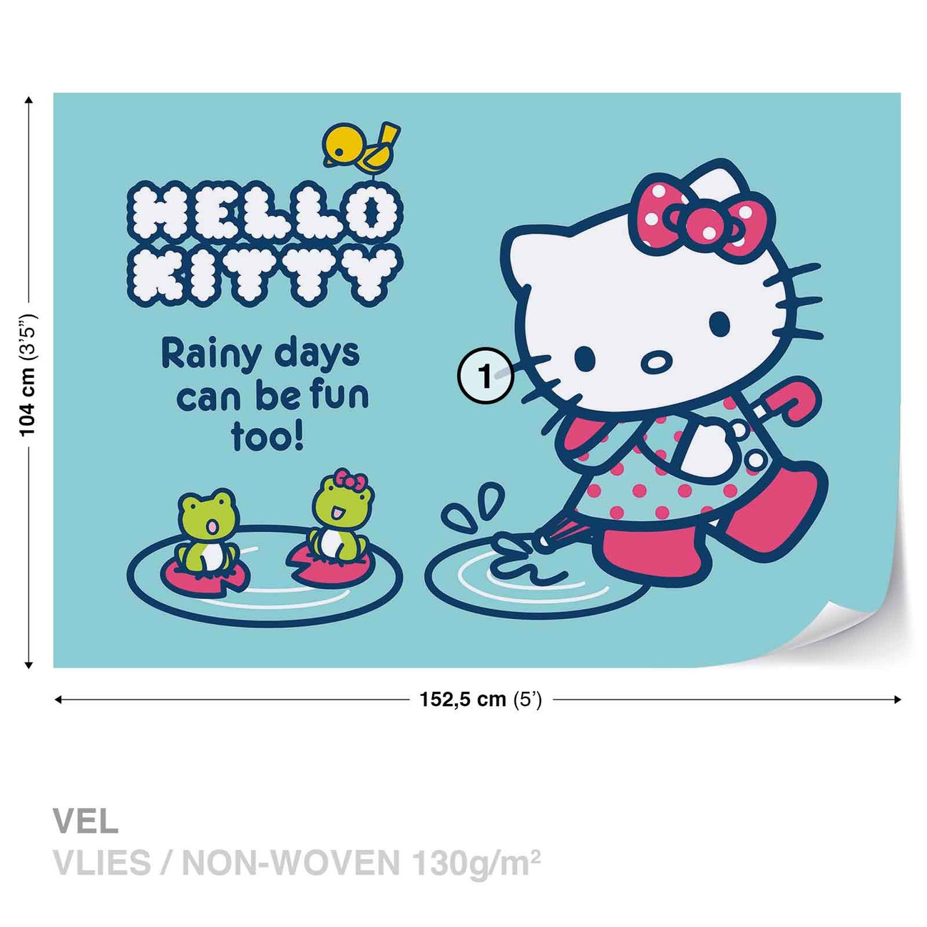 Hello Kitty Wall Paper Mural | Buy at EuroPosters