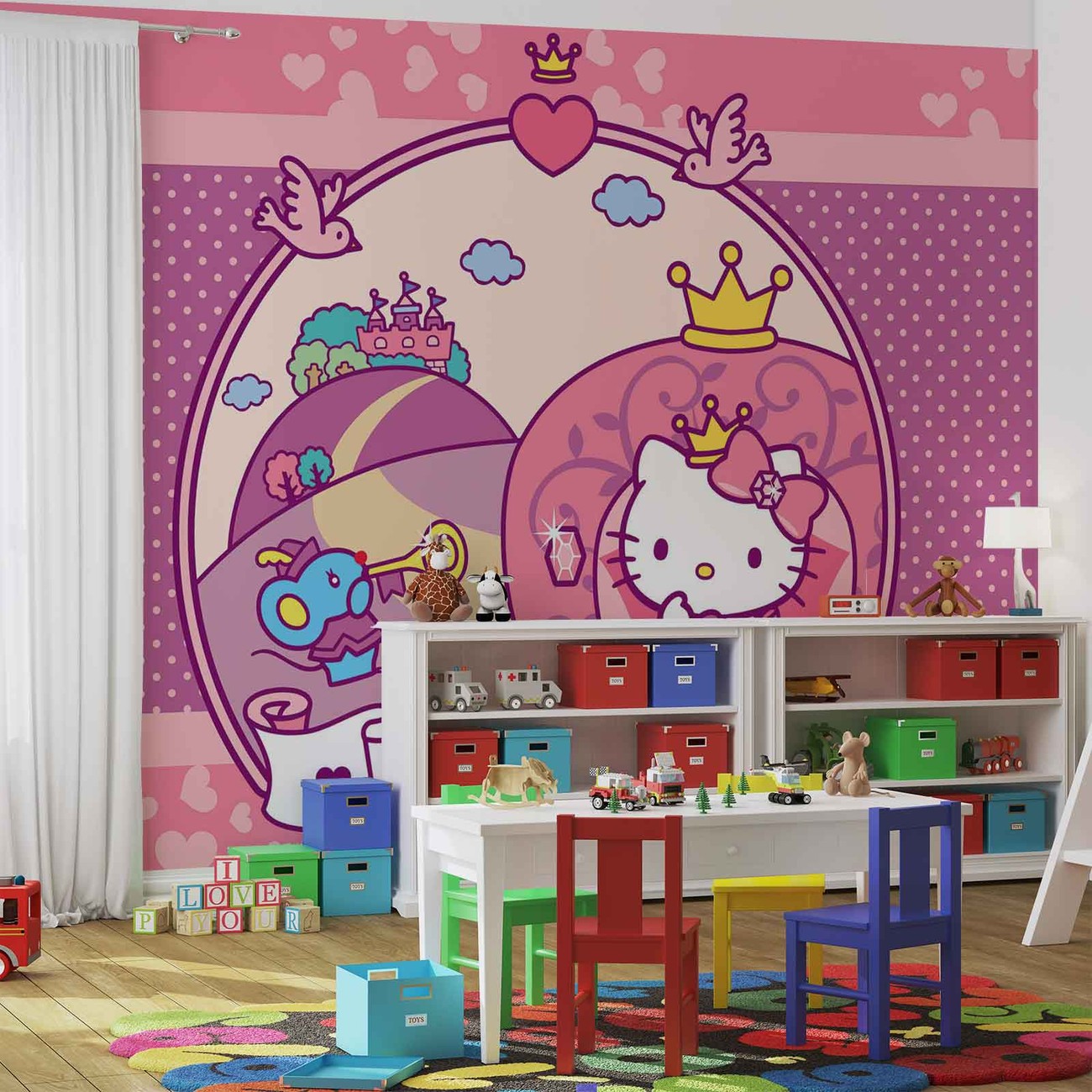 Hello Kitty Wall Paper Mural | Buy at EuroPosters