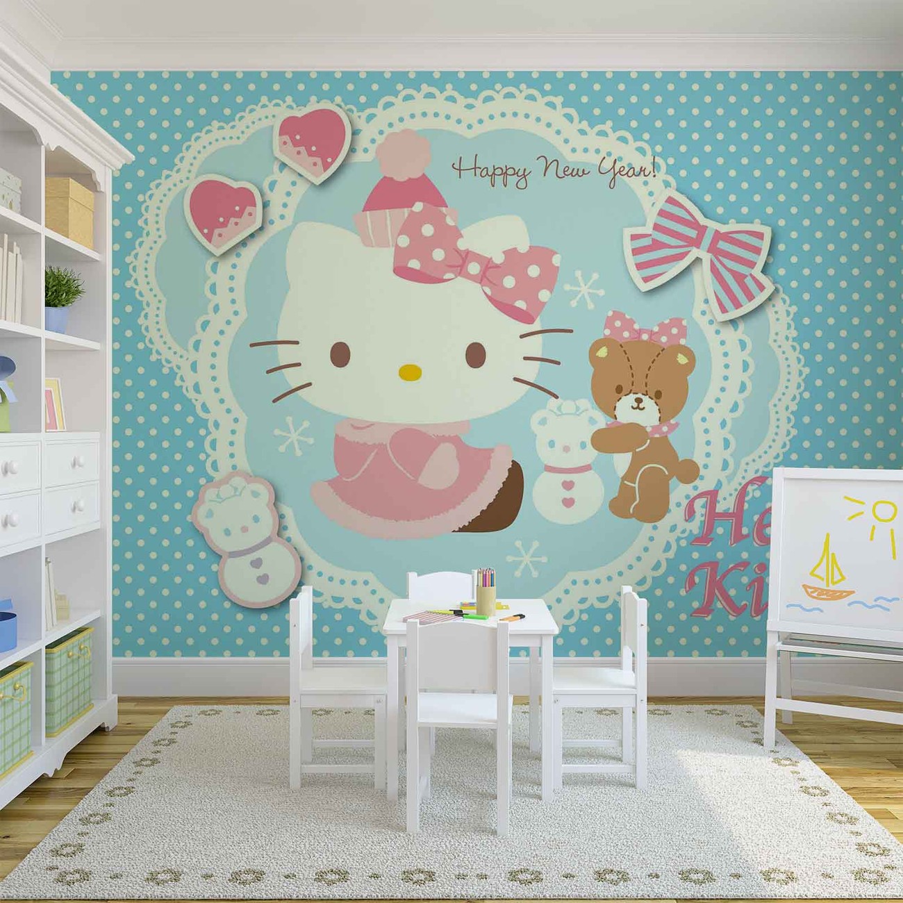 Hello Kitty Wall Paper Mural | Buy at EuroPosters