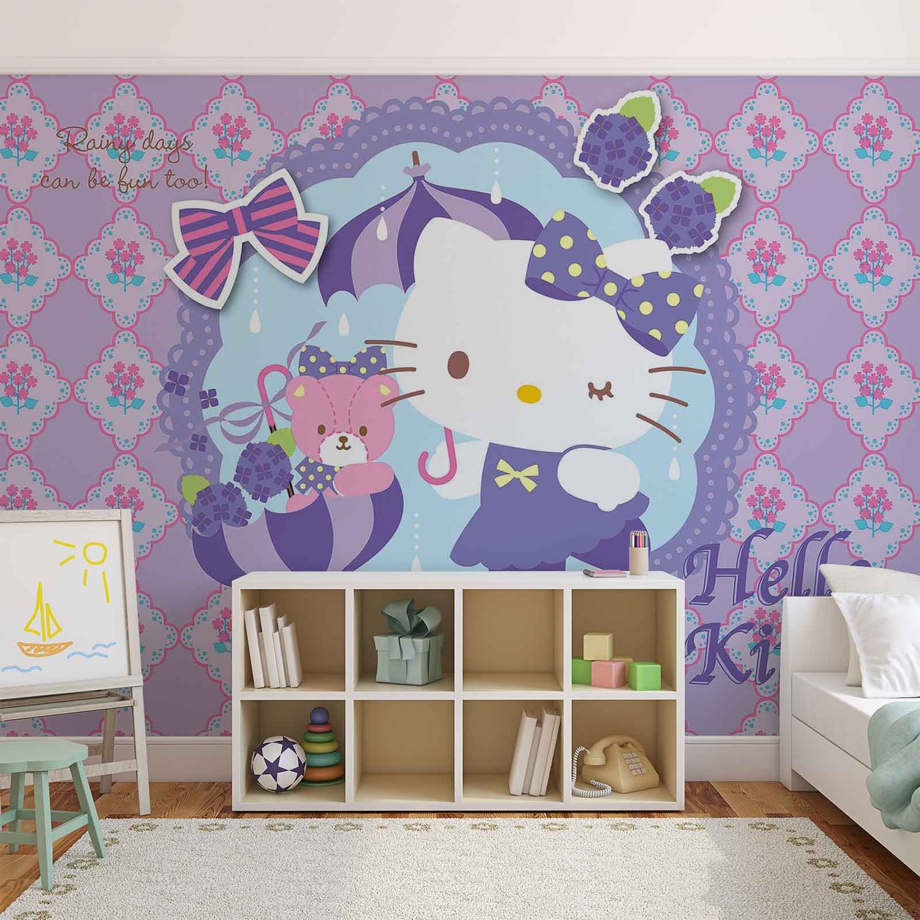 Hello Kitty Wall Paper Mural | Buy at EuroPosters