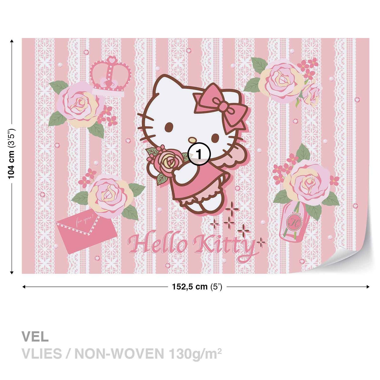 Hello Kitty Wall Paper Mural | Buy at EuroPosters