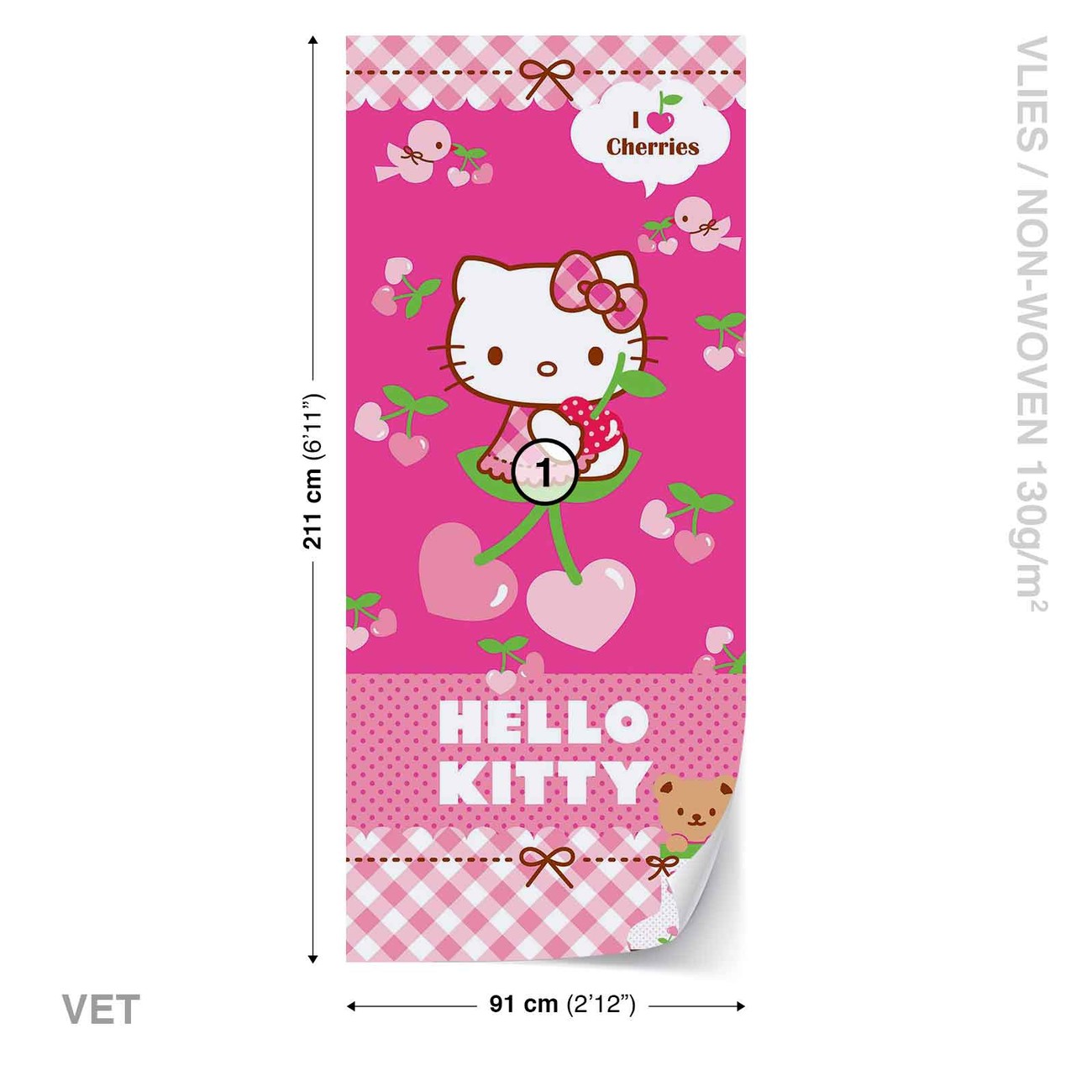 Hello Kitty Wall Paper Mural | Buy at EuroPosters