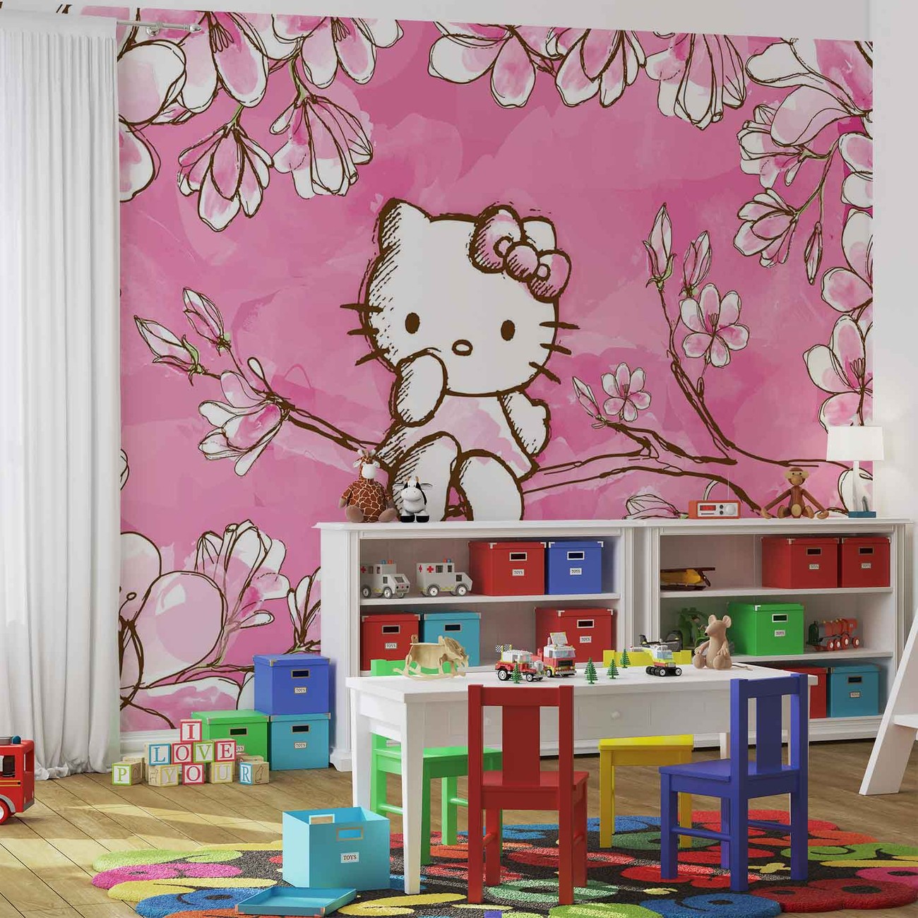Hello Kitty Wall Paper Mural | Buy at EuroPosters