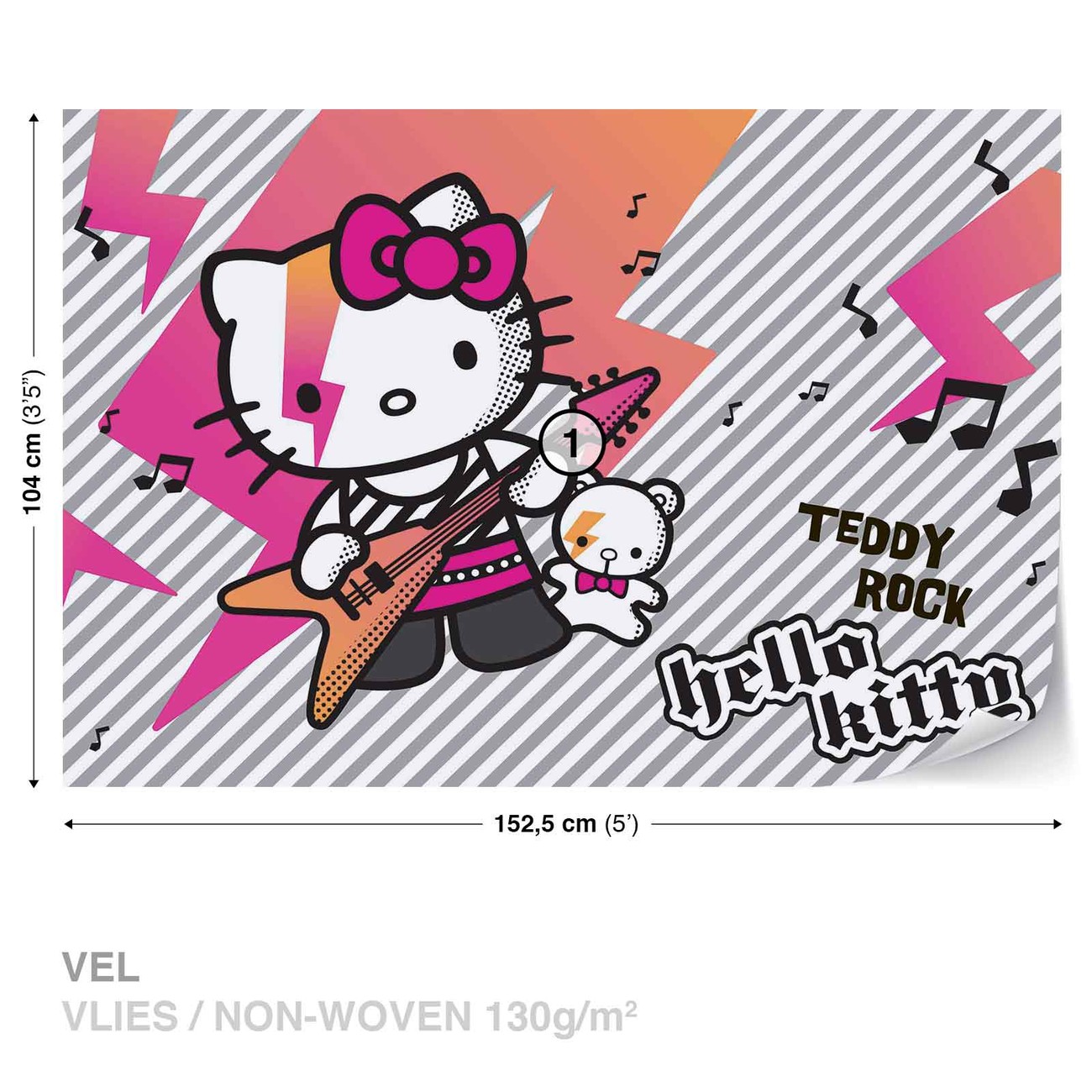 Hello Kitty Wall Paper Mural | Buy at EuroPosters