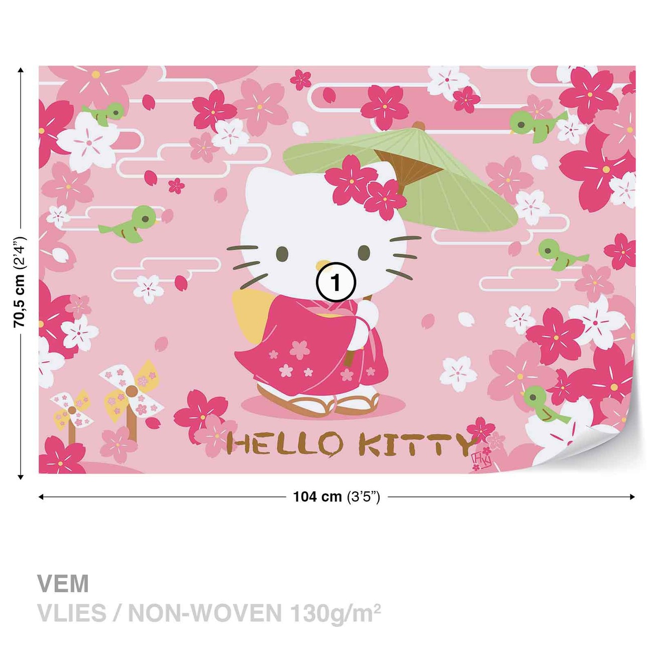 Hello Kitty Wall Paper Mural | Buy at EuroPosters