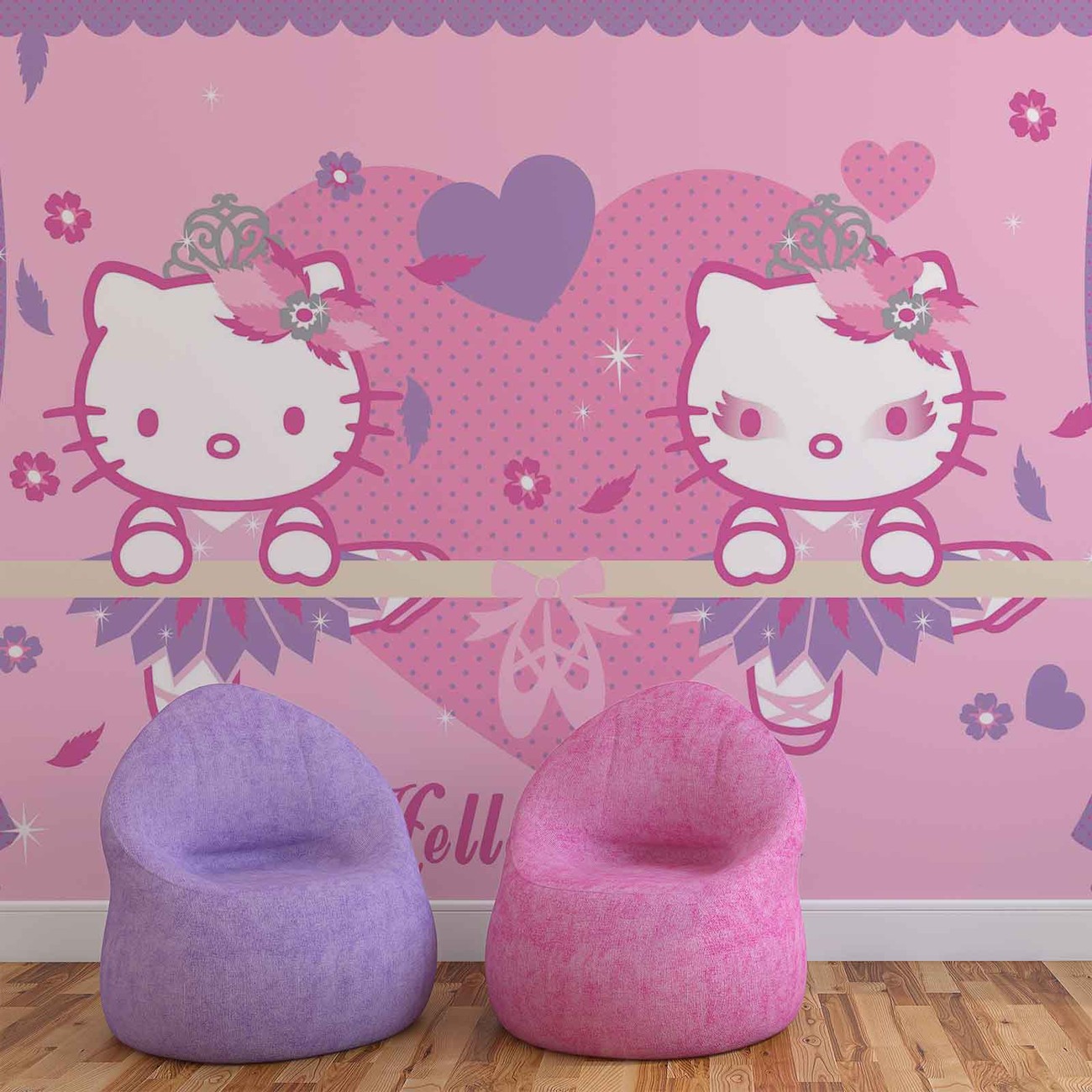 Hello Kitty Wall Paper Mural | Buy at EuroPosters