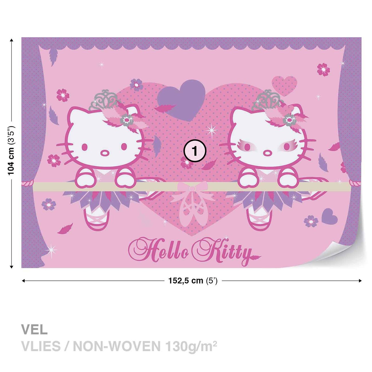 Hello Kitty Wall Paper Mural | Buy at EuroPosters
