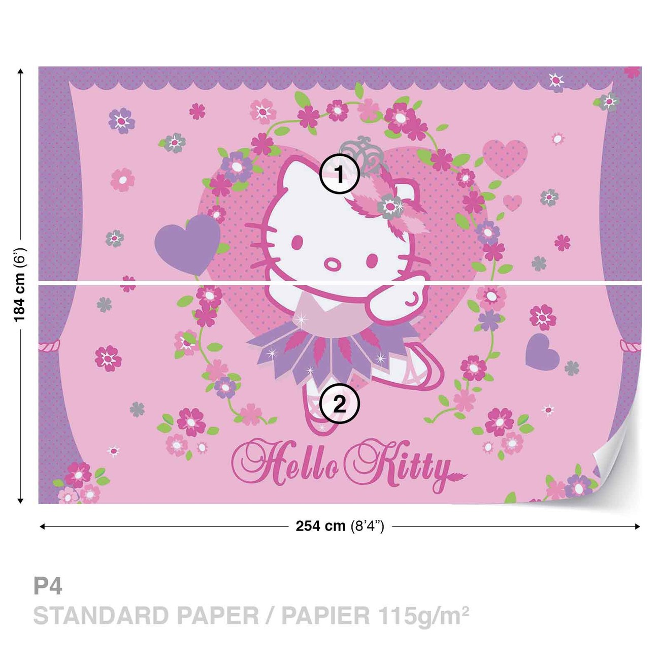 Hello Kitty Wall Paper Mural | Buy at EuroPosters