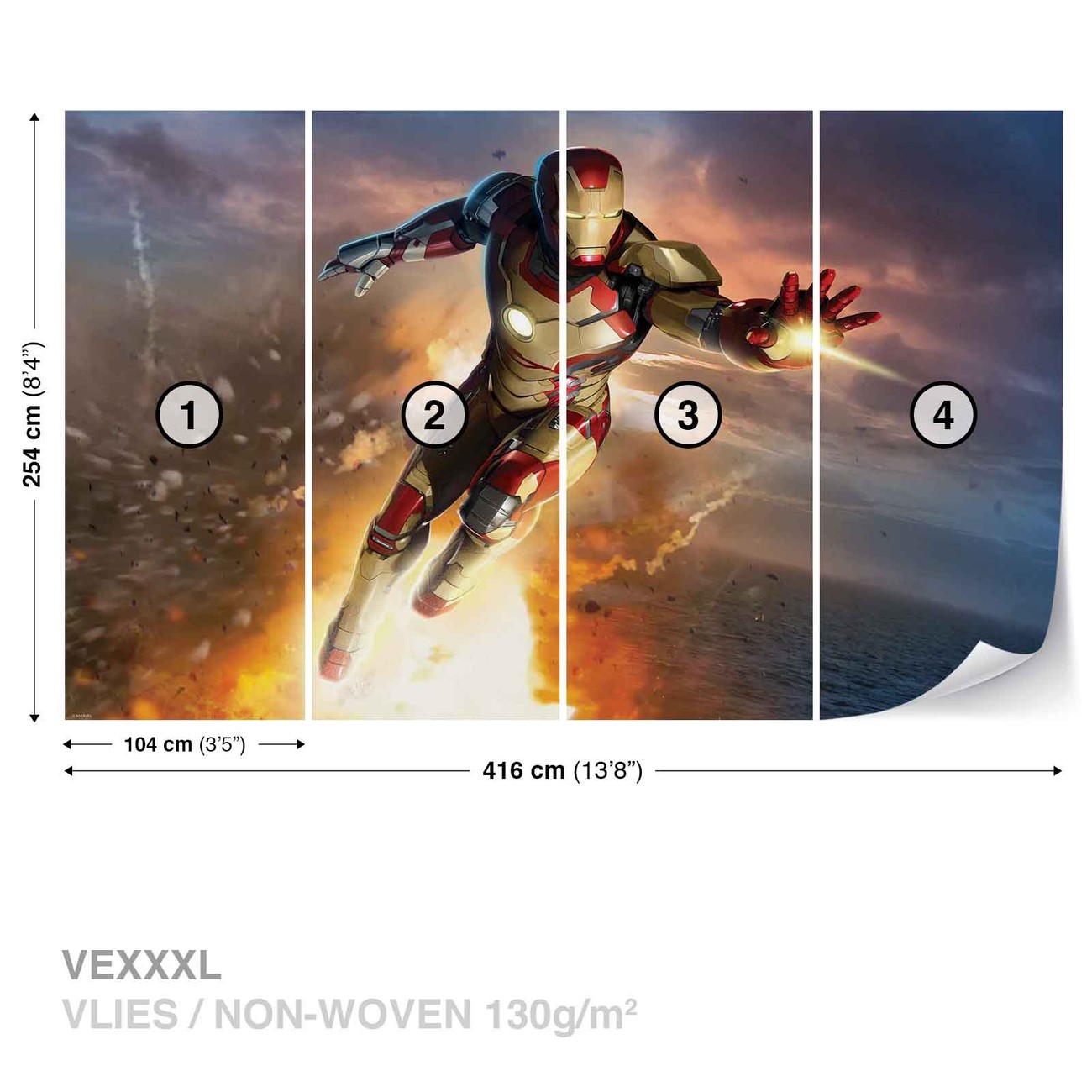 Alle Iron Man Pak Behang