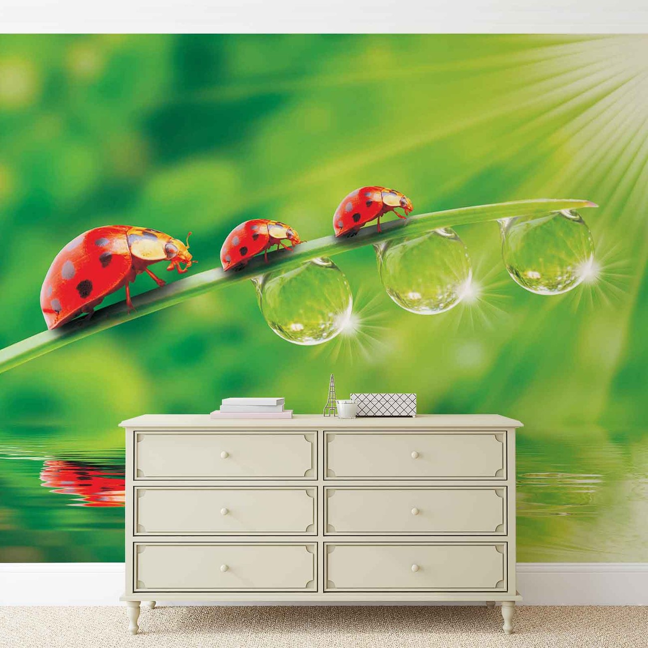 Ladybird Wall Paper Mural | Buy at EuroPosters