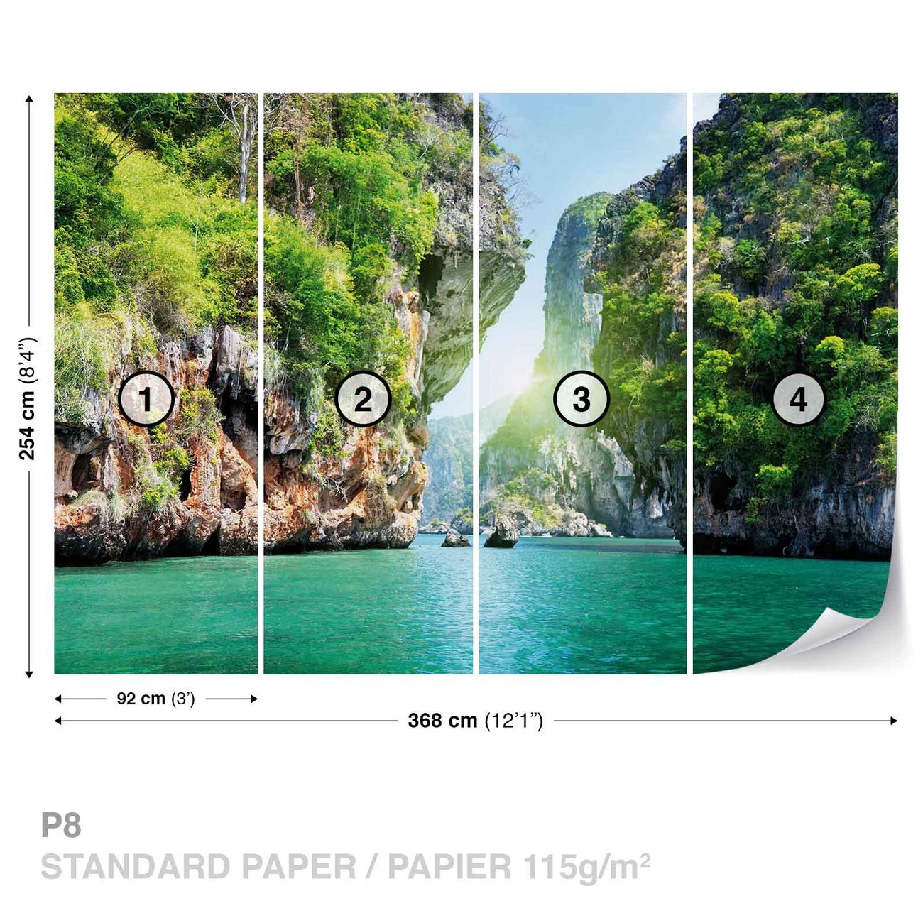 Lagoon Wall Paper Mural | Buy at EuroPosters