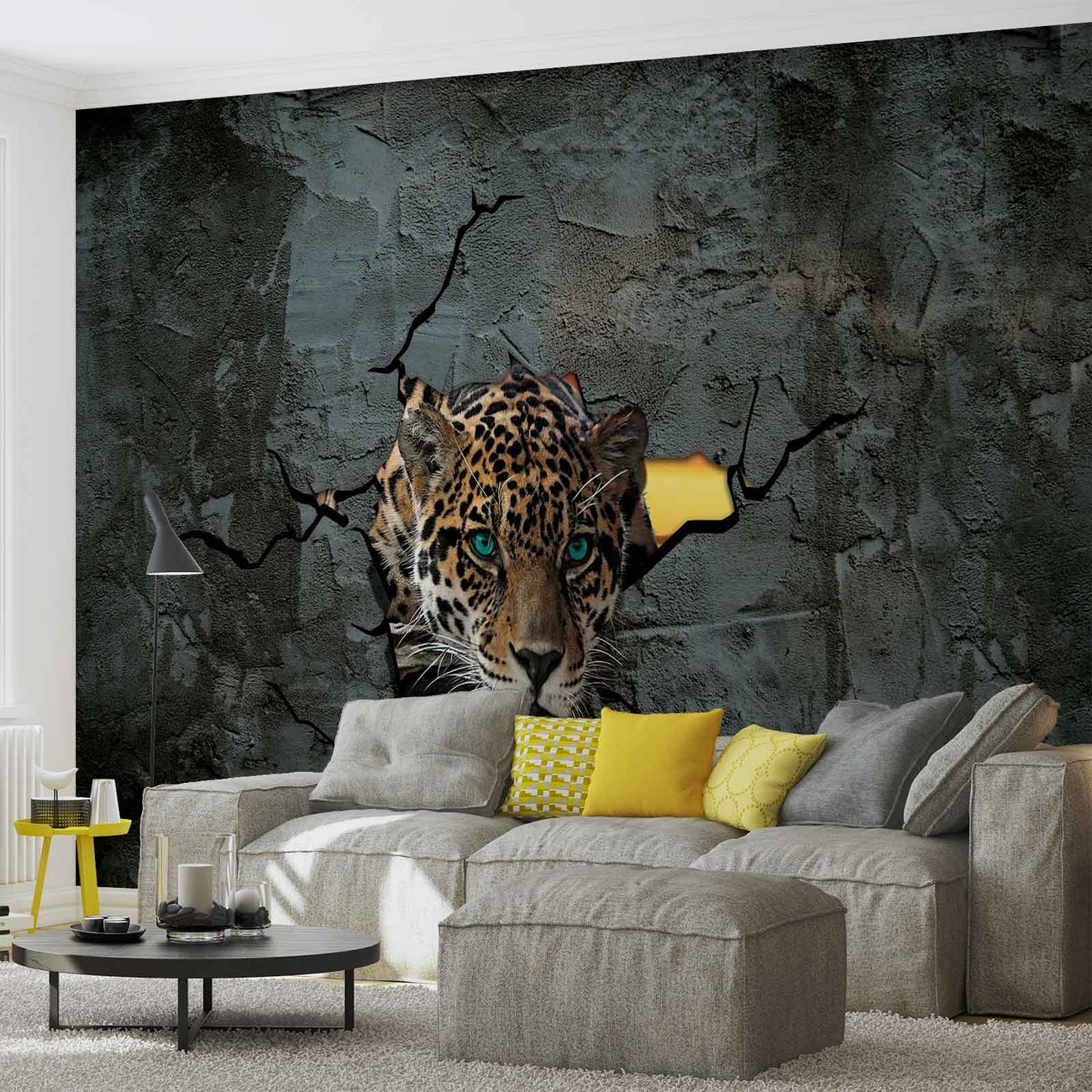 Leopard 3D Wall Paper Mural | Buy at EuroPosters