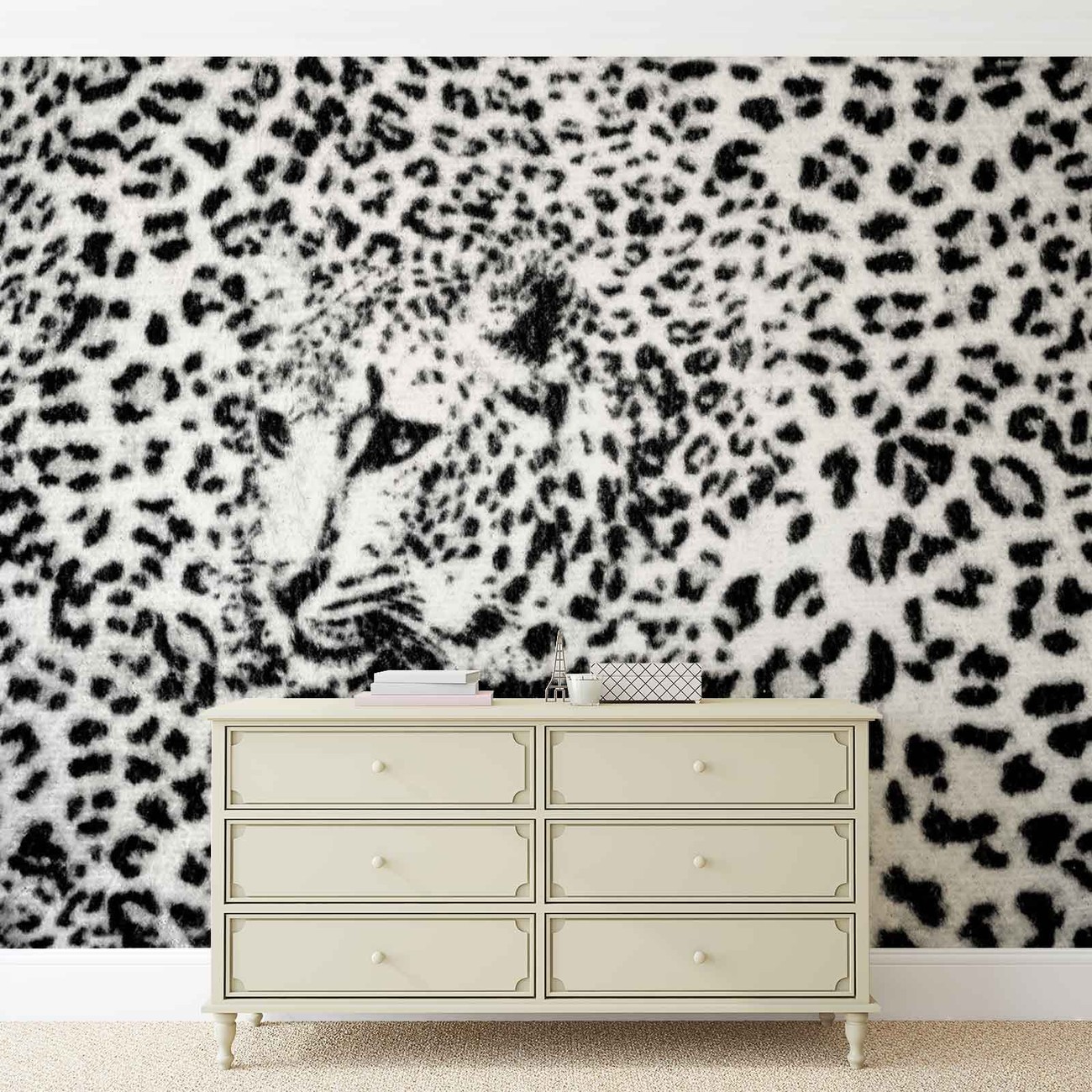 Leopard Wall Paper Mural | Buy at EuroPosters