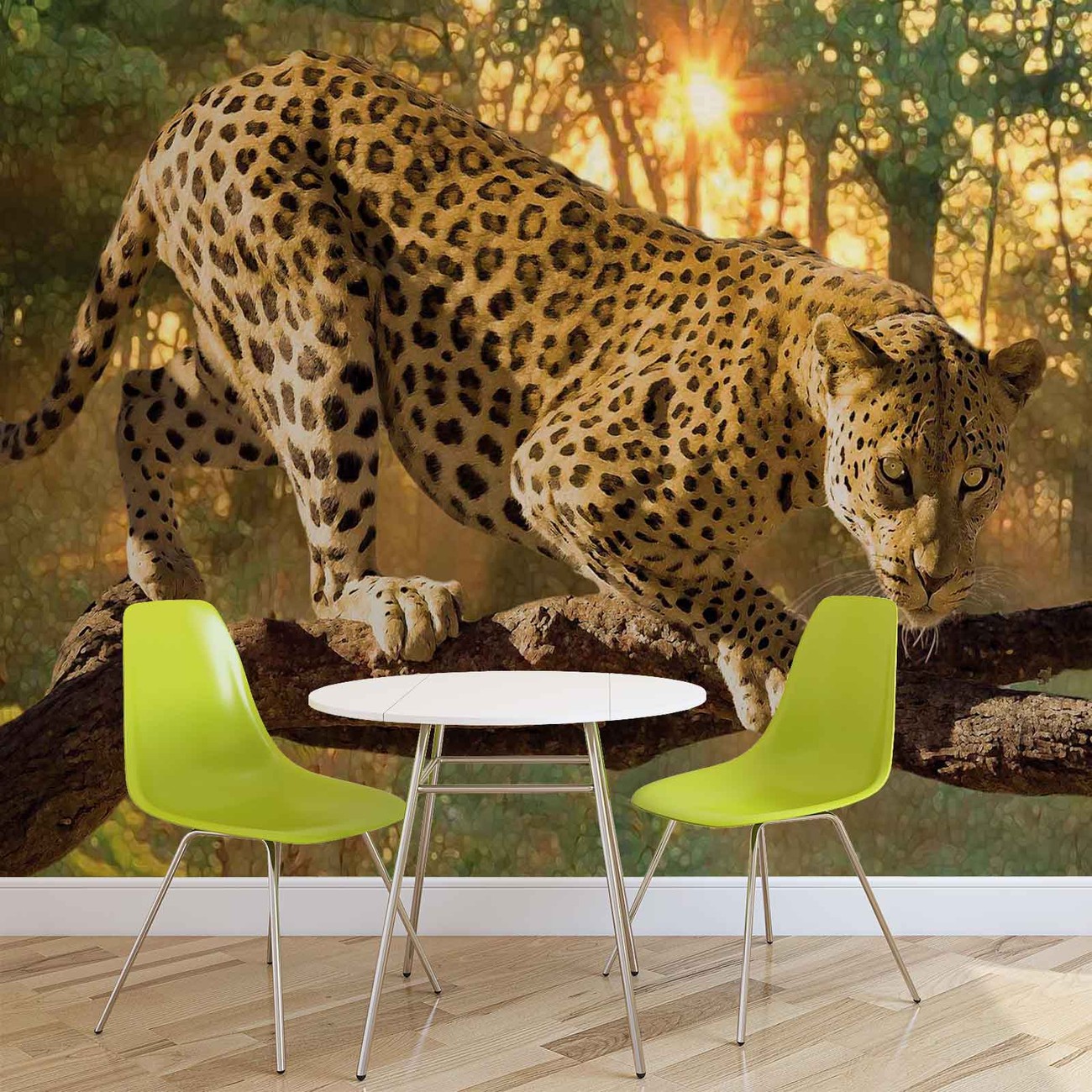 Leopard Wall Paper Mural | Buy at EuroPosters