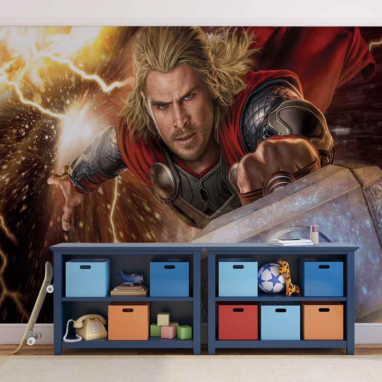Marvel Avengers Thor Wall Paper Mural | Buy at EuroPosters