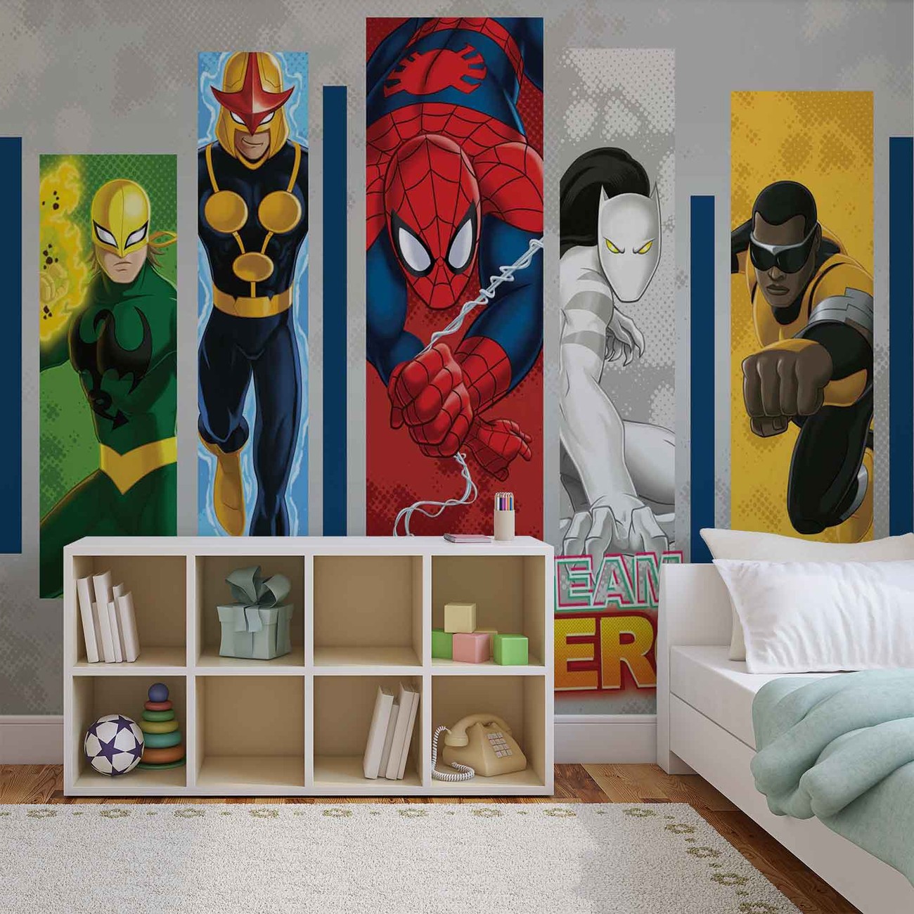 Marvel Comics Team Heroes Wall Paper Mural | Buy at EuroPosters