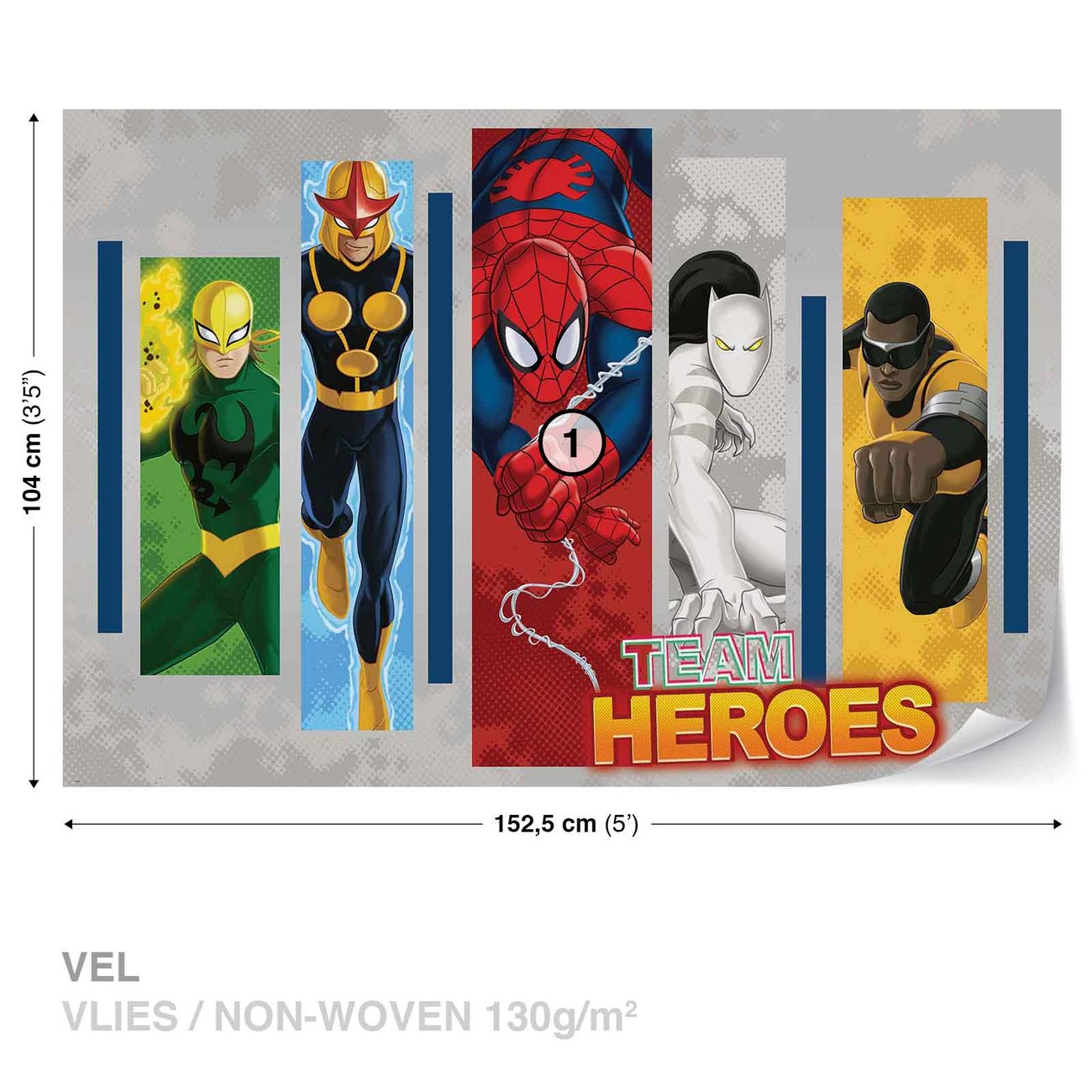 Marvel Comics Team Heroes Wall Paper Mural | Buy at EuroPosters