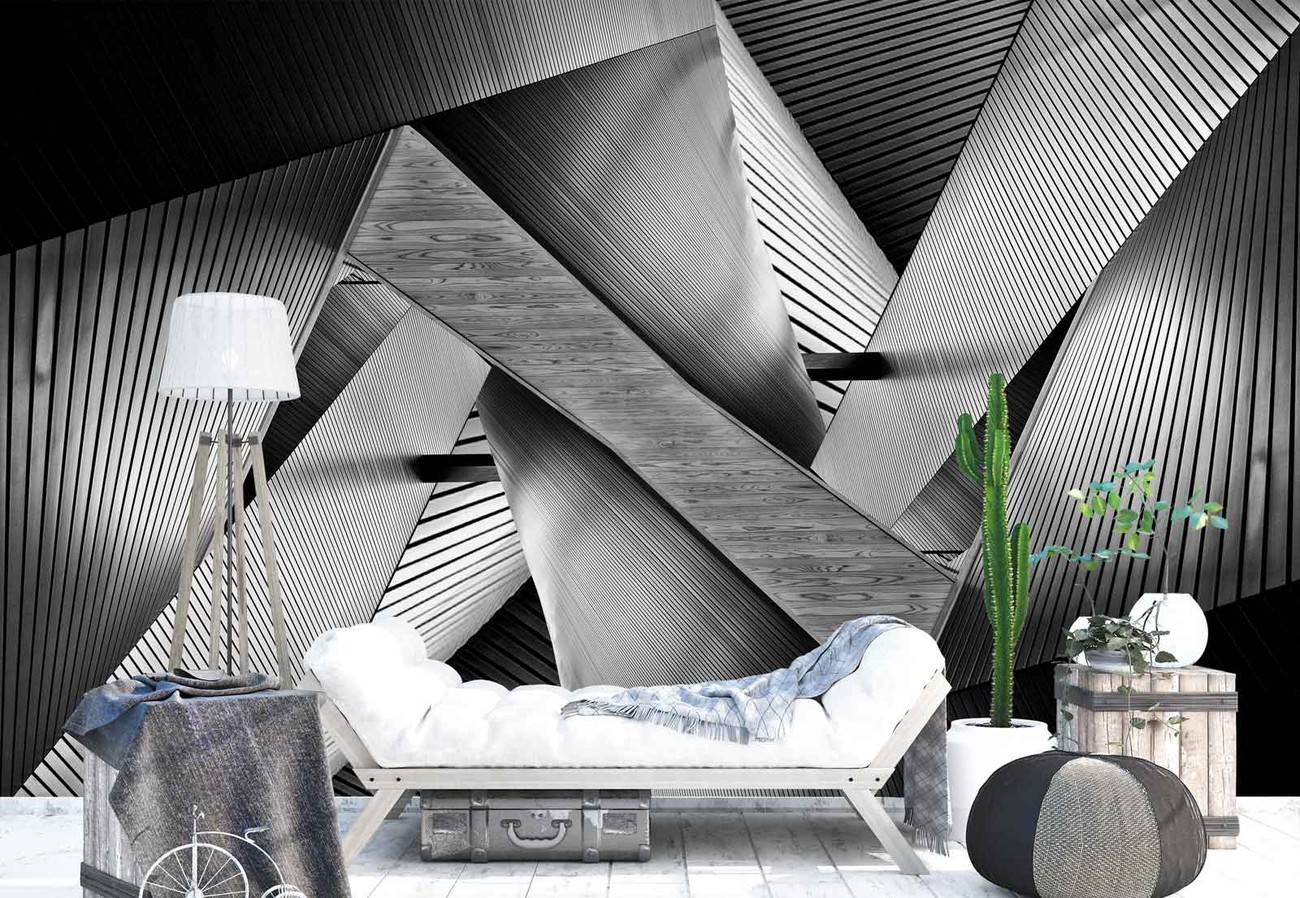 Metal Origami Wall Paper Mural | Buy at EuroPosters