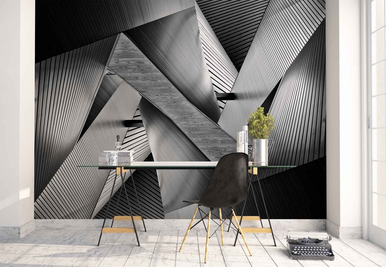 Metal Origami Wall Paper Mural | Buy at EuroPosters