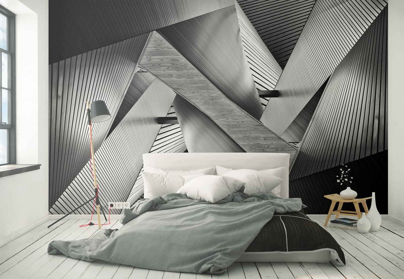 Metal Origami Wall Paper Mural | Buy at EuroPosters
