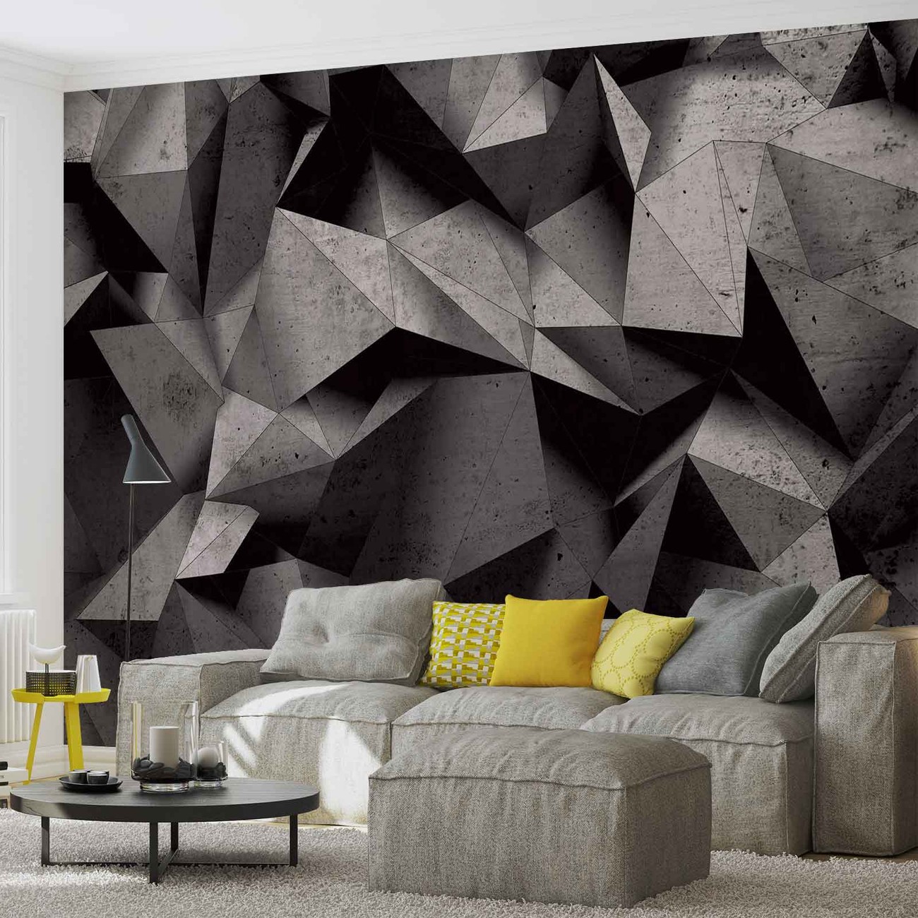 Modern Abstract Geometric Art Wall Paper Mural | Buy at EuroPosters