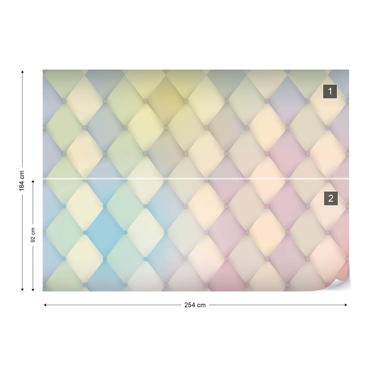 Modern Design Diamonds Wall Paper Mural | Buy at EuroPosters