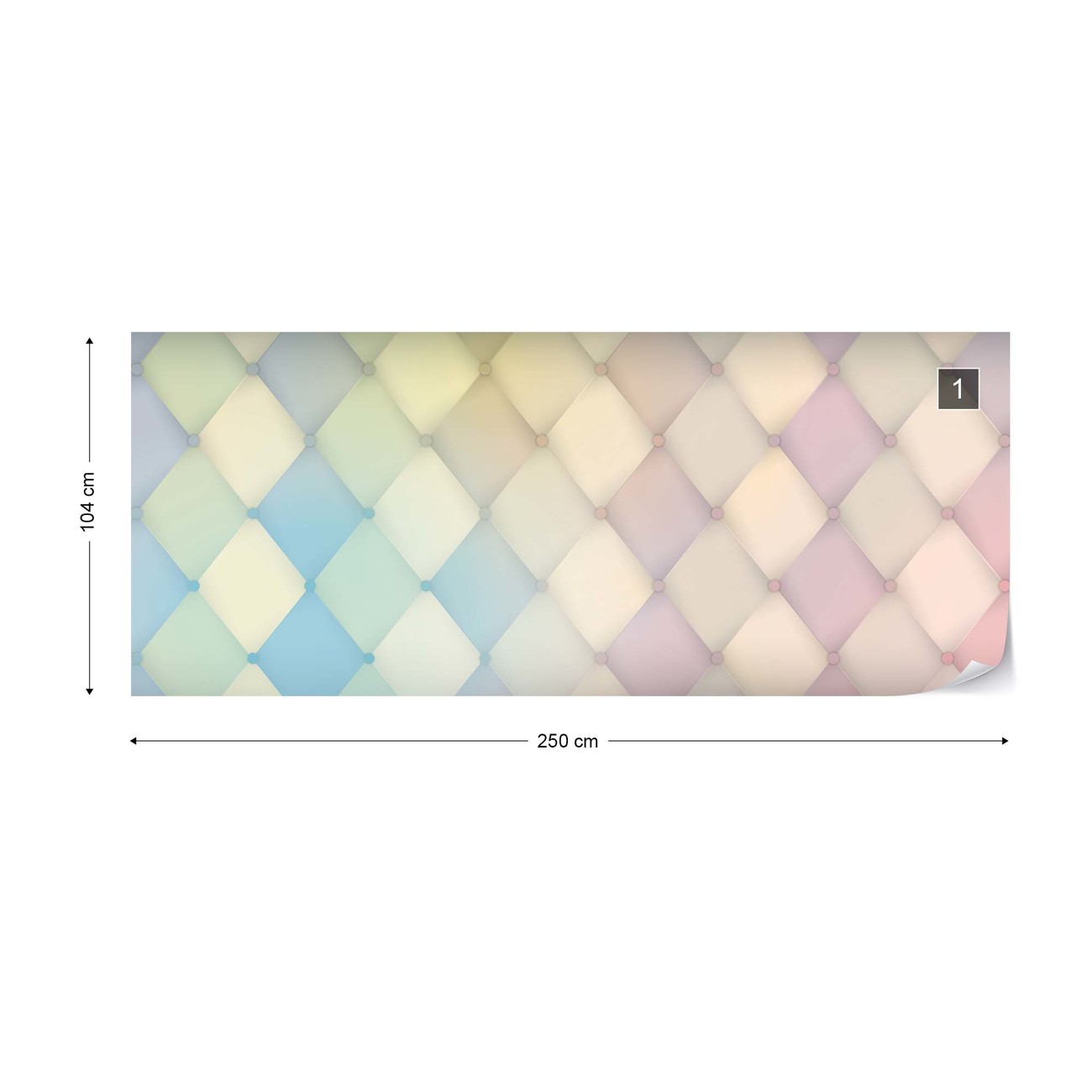 Modern Design Diamonds Wall Paper Mural | Buy at EuroPosters