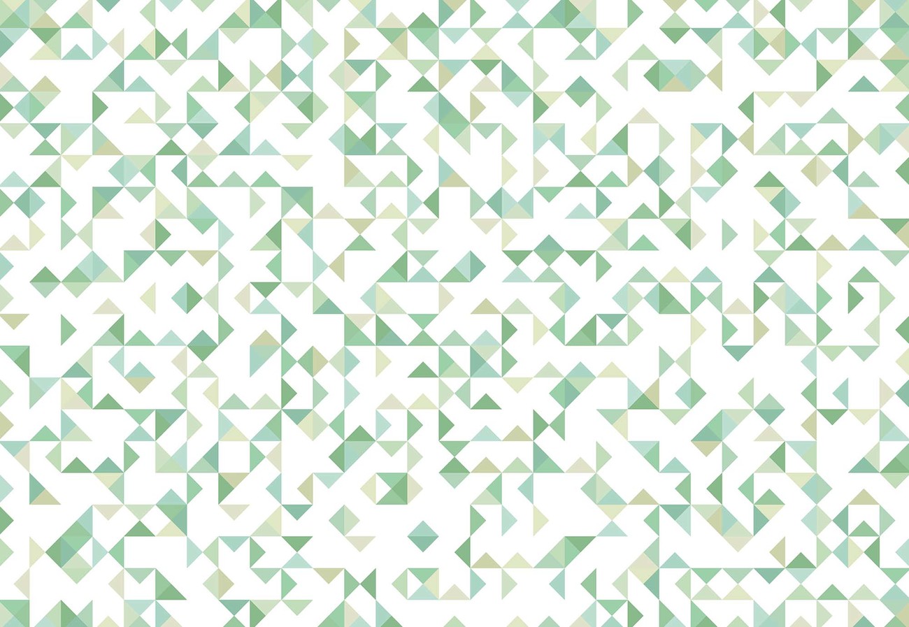 Modern Geometric Pattern Green Wall Paper Mural | Buy at EuroPosters