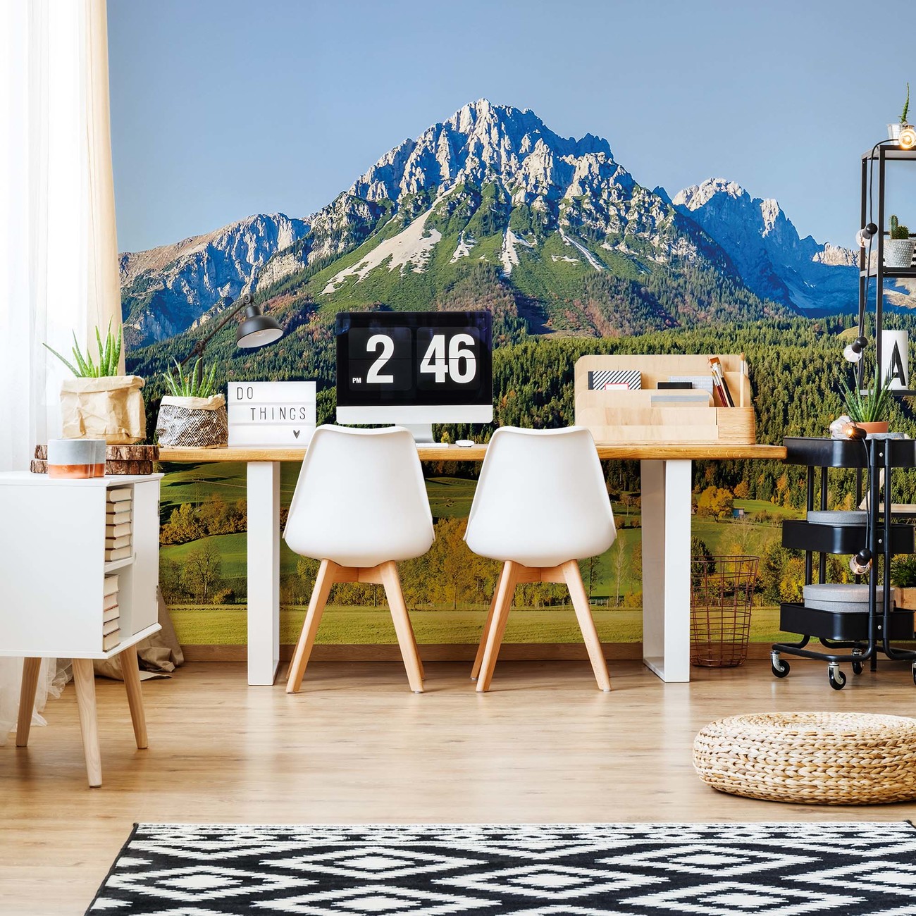 Mountains Wall Paper Mural | Buy at EuroPosters