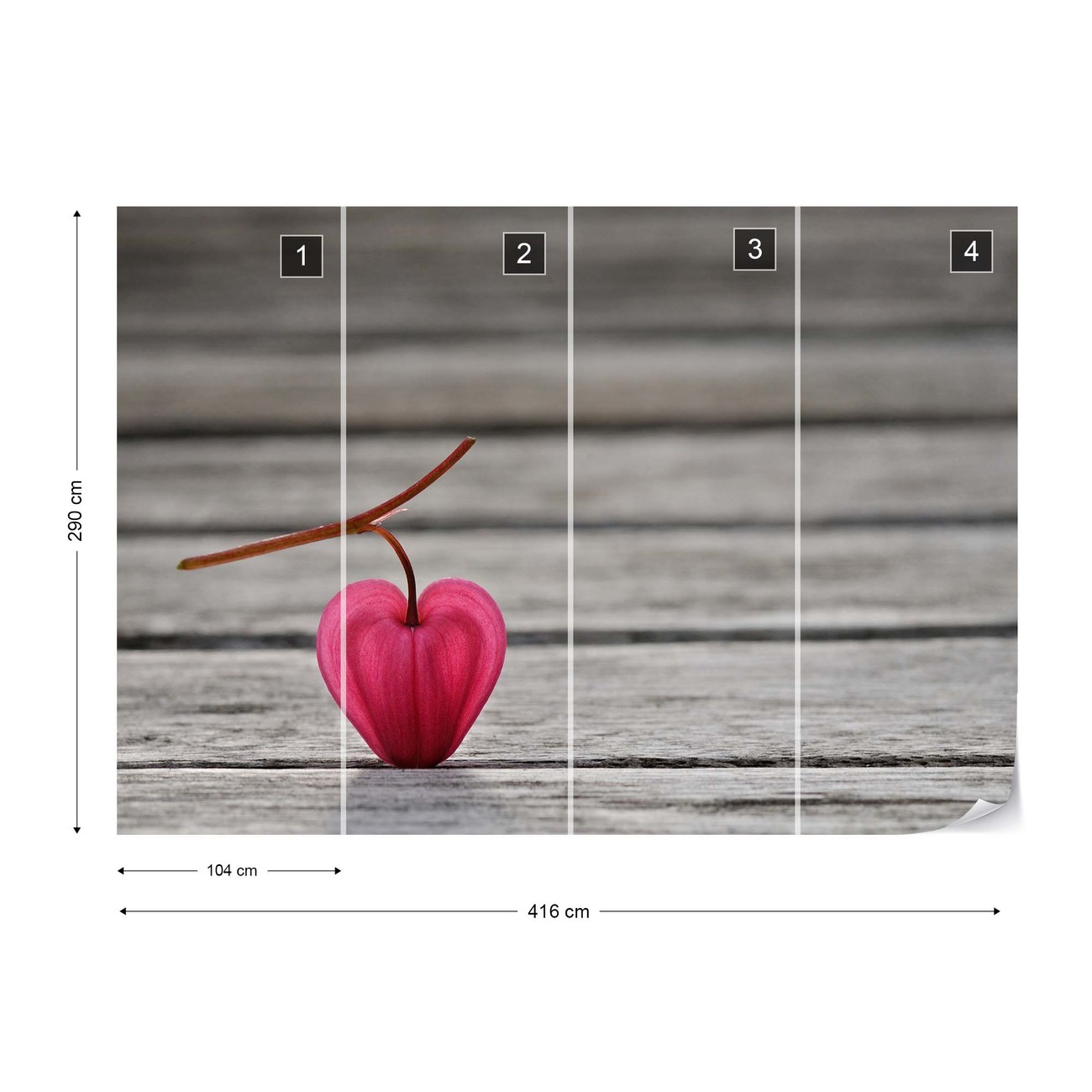 Natural Heart Wall Paper Mural | Buy at EuroPosters