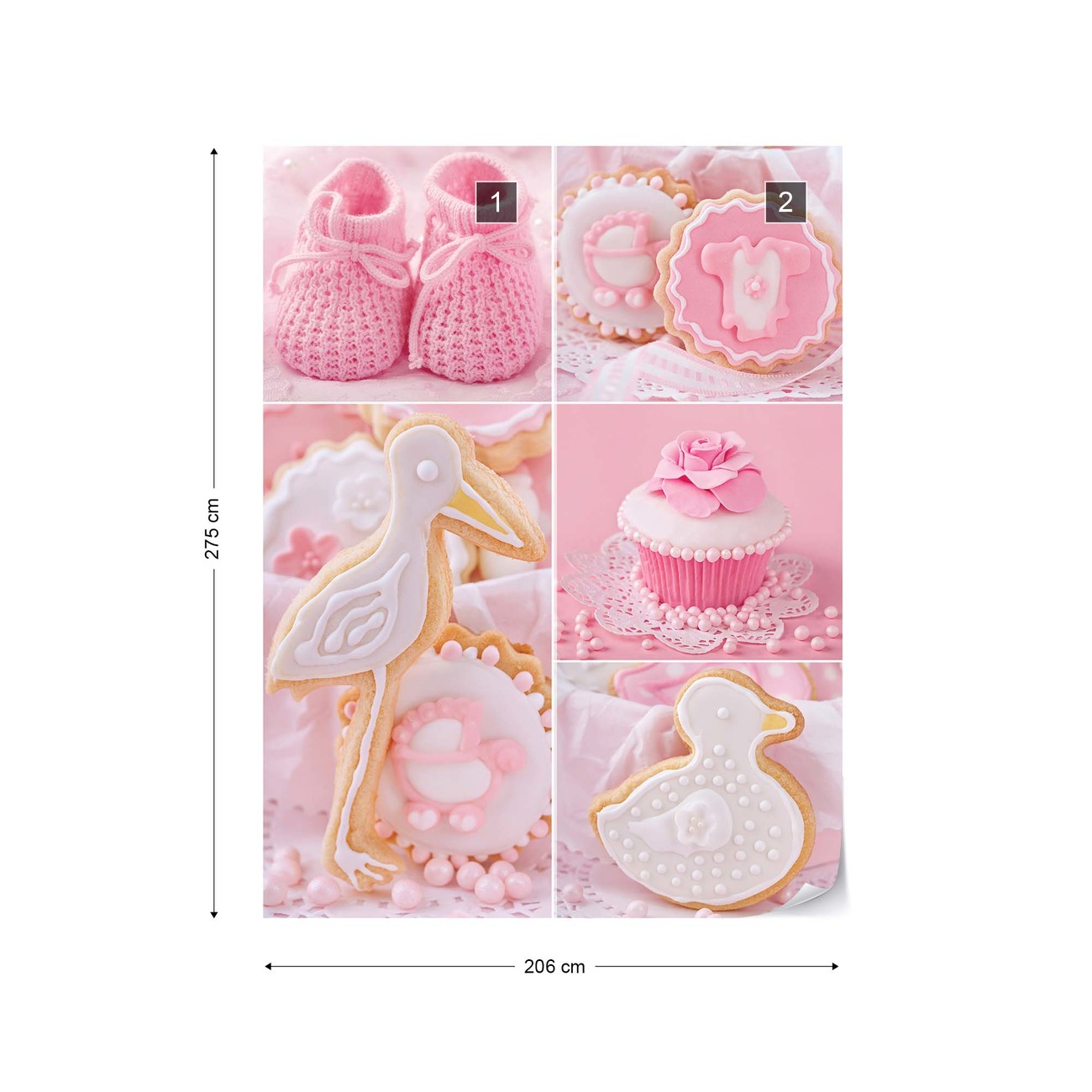 Pink Baby Things Wall Paper Mural | Buy at EuroPosters