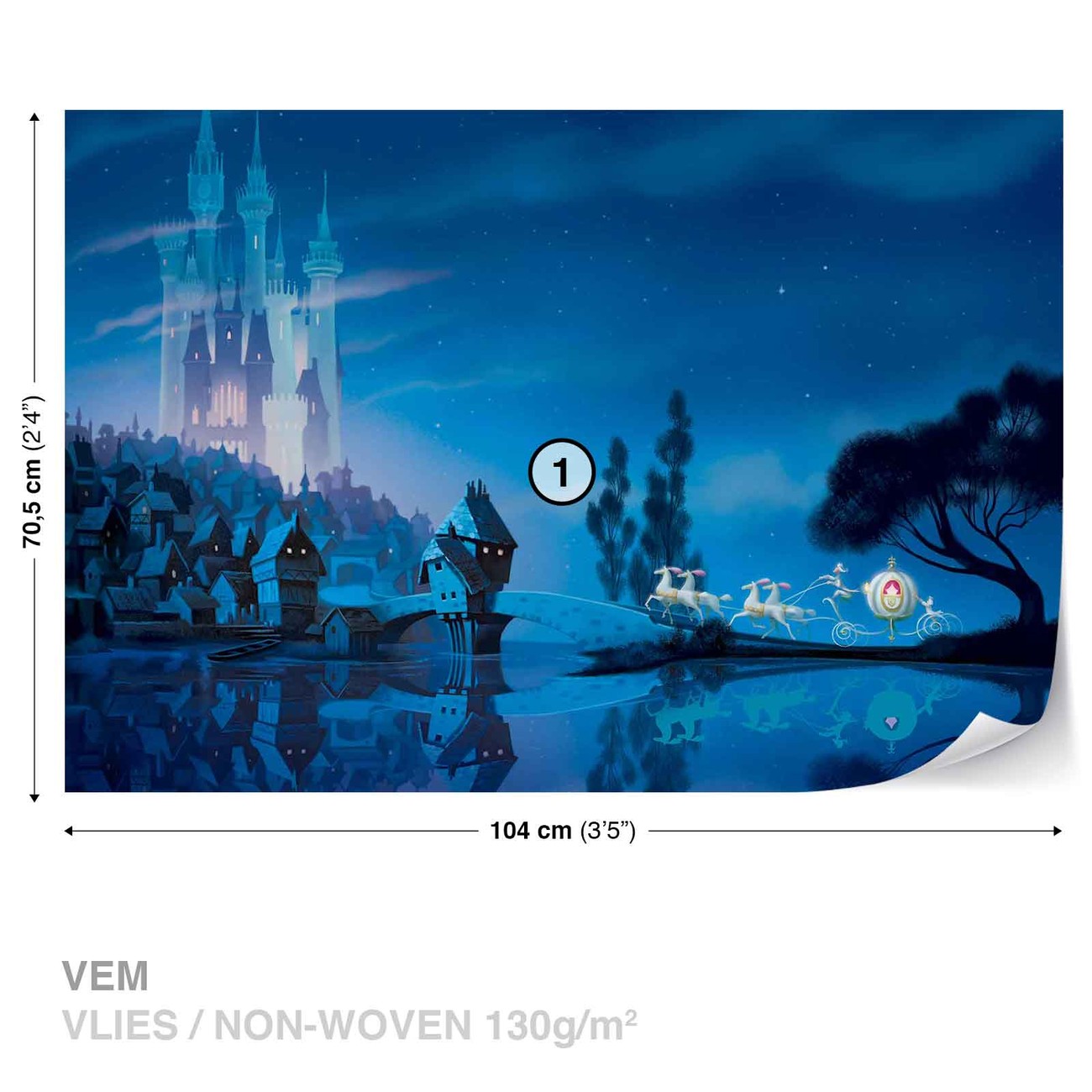 Princesses Cinderella Wall Paper Mural | Buy at EuroPosters