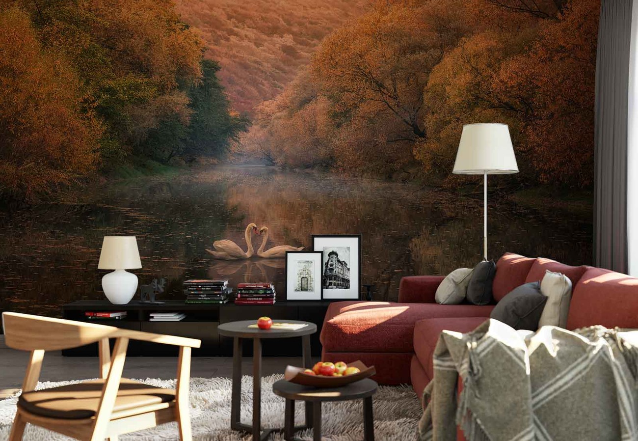 Romantic River Wall Paper Mural | Buy at EuroPosters