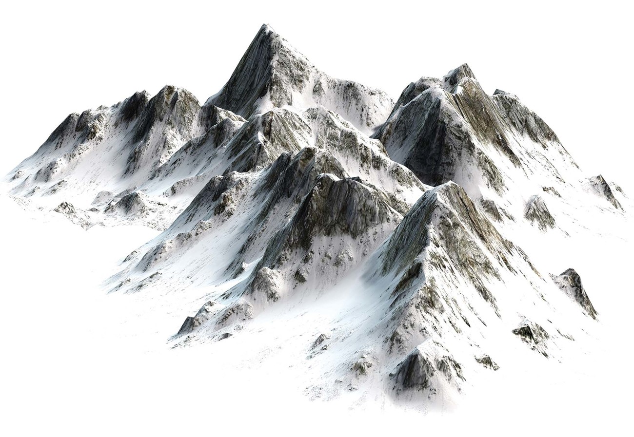Snowy Mountain Wall Paper Mural | Buy at EuroPosters