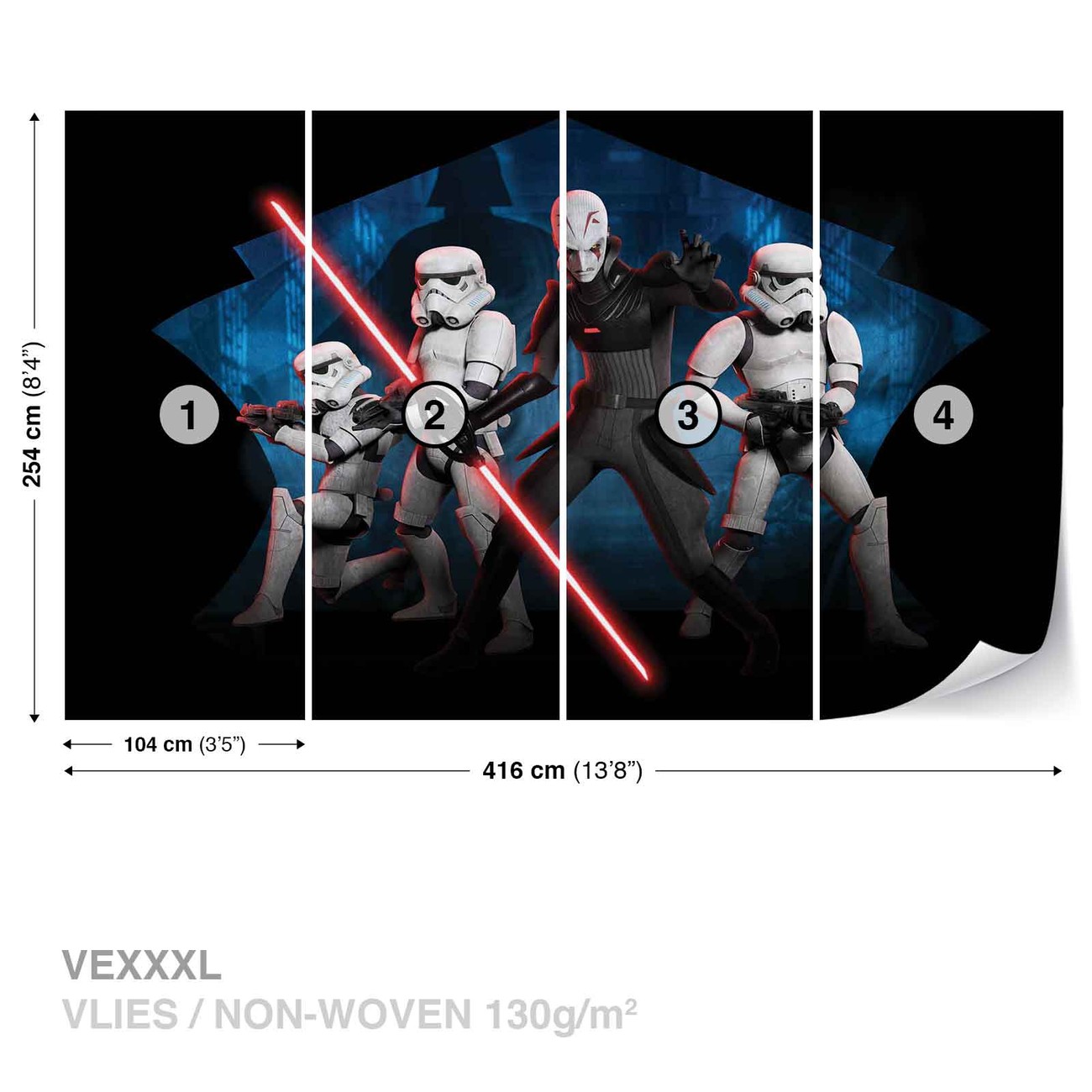 Star Wars Rebels Inquisitor Sith Wall Paper Mural | Buy at EuroPosters