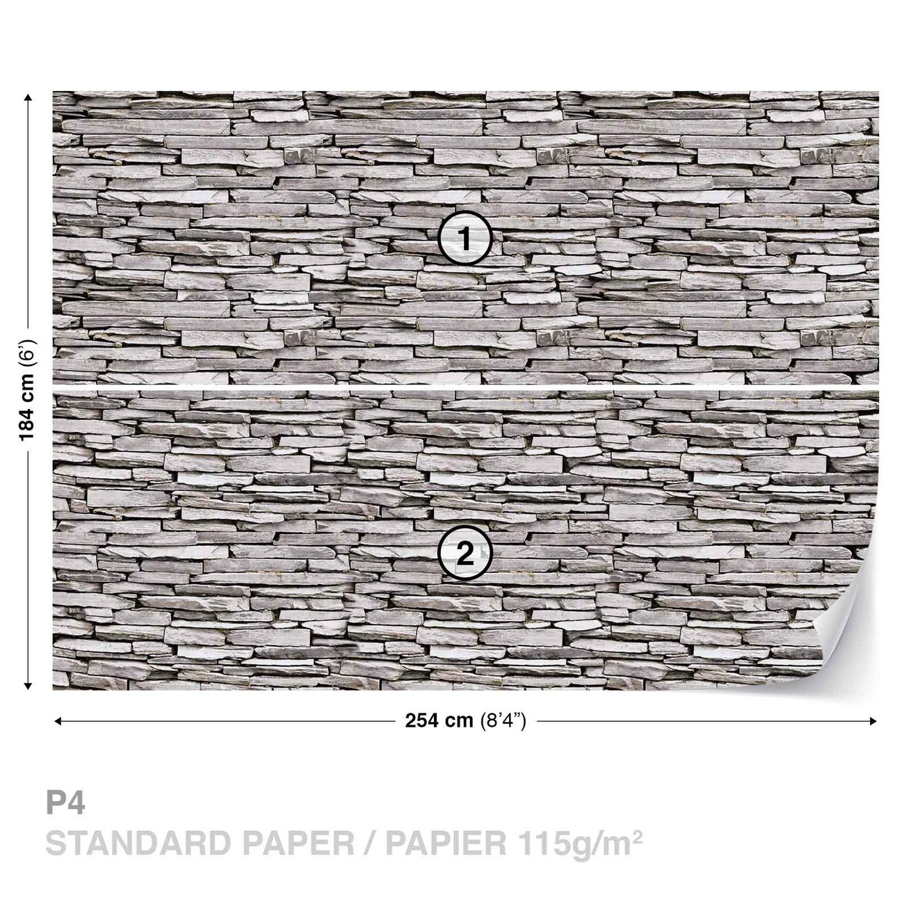 Stone Wall Wall Paper Mural | Buy at EuroPosters