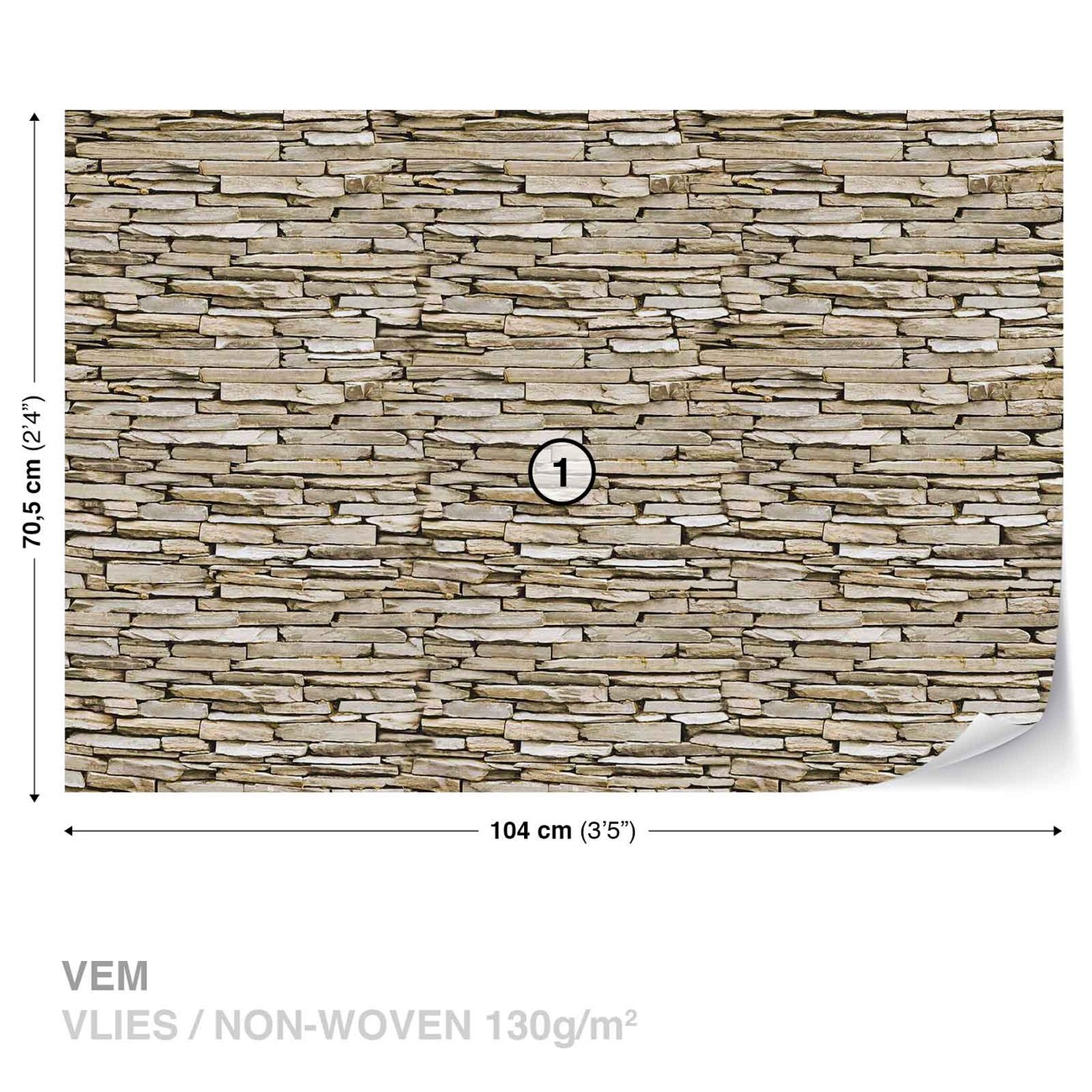 Stone Wall Wall Paper Mural | Buy at EuroPosters