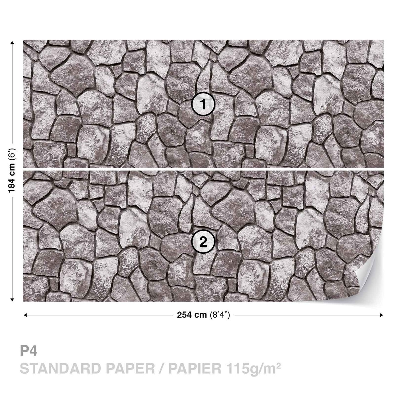 Stone Wall Wall Paper Mural | Buy at EuroPosters