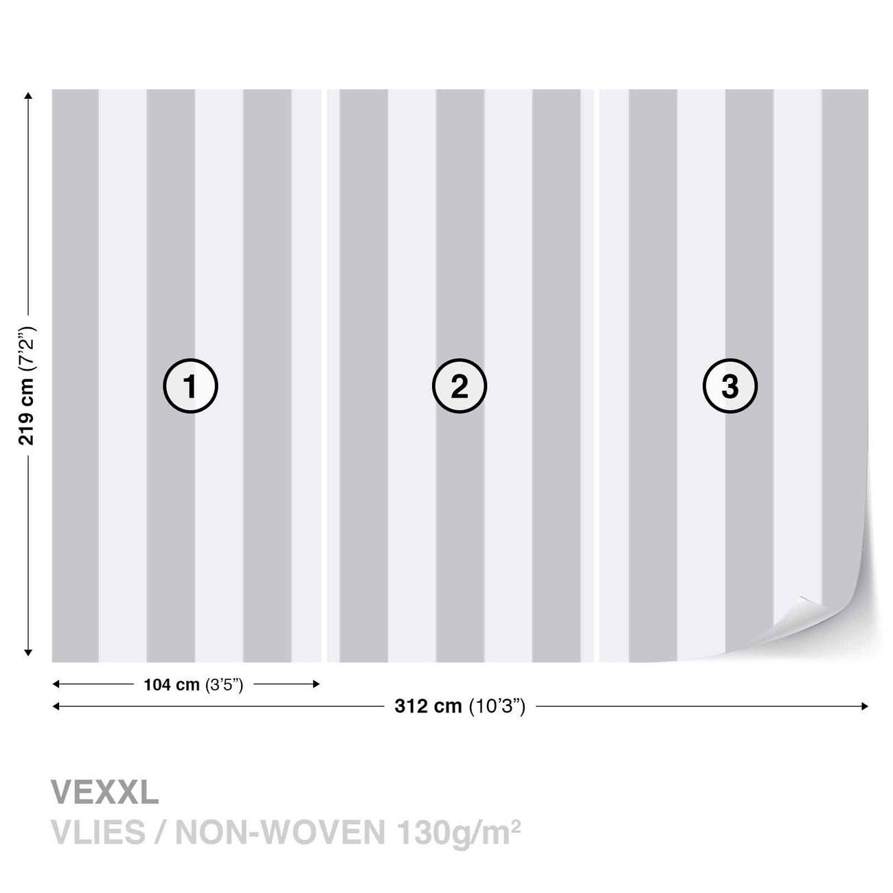 Stripes Pattern Wall Paper Mural | Buy at EuroPosters