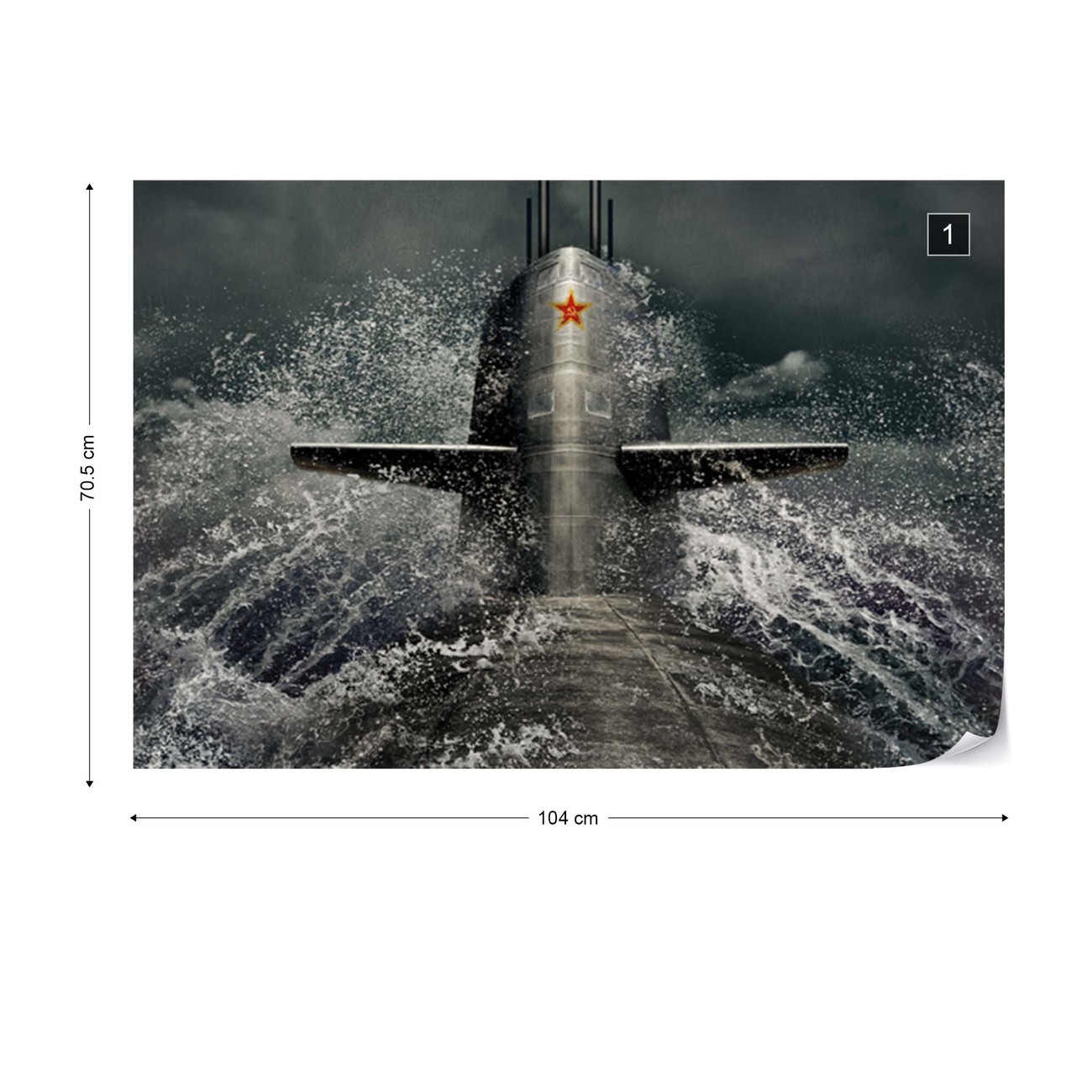 Submarine Wall Paper Mural | Buy at EuroPosters