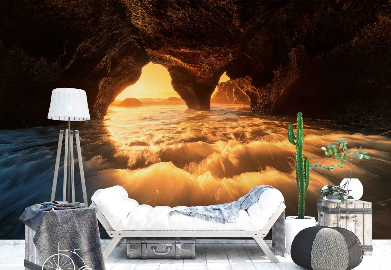 The Secret Sea Cave Wall Paper Mural | Buy at EuroPosters