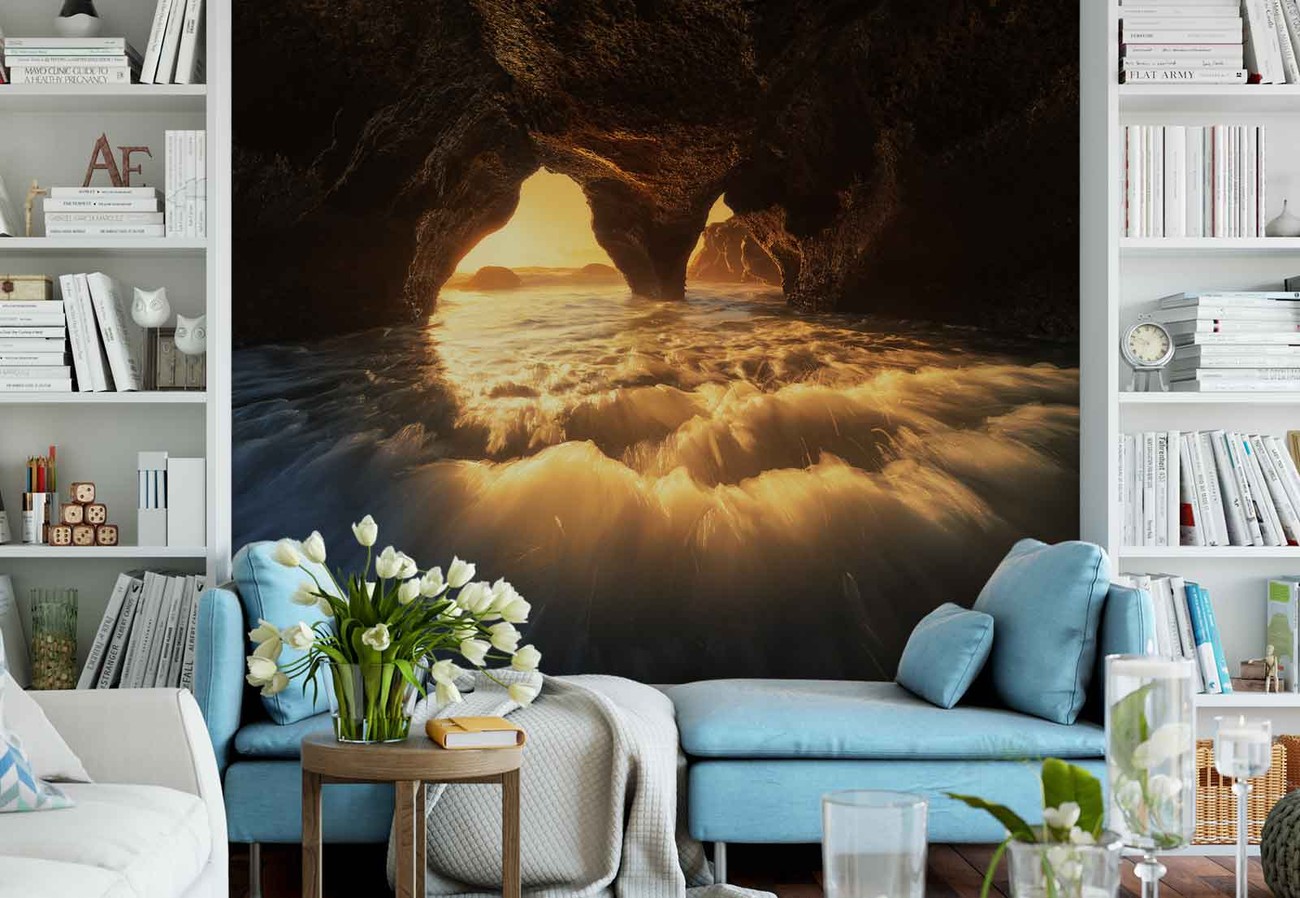 The Secret Sea Cave Wall Paper Mural | Buy at EuroPosters